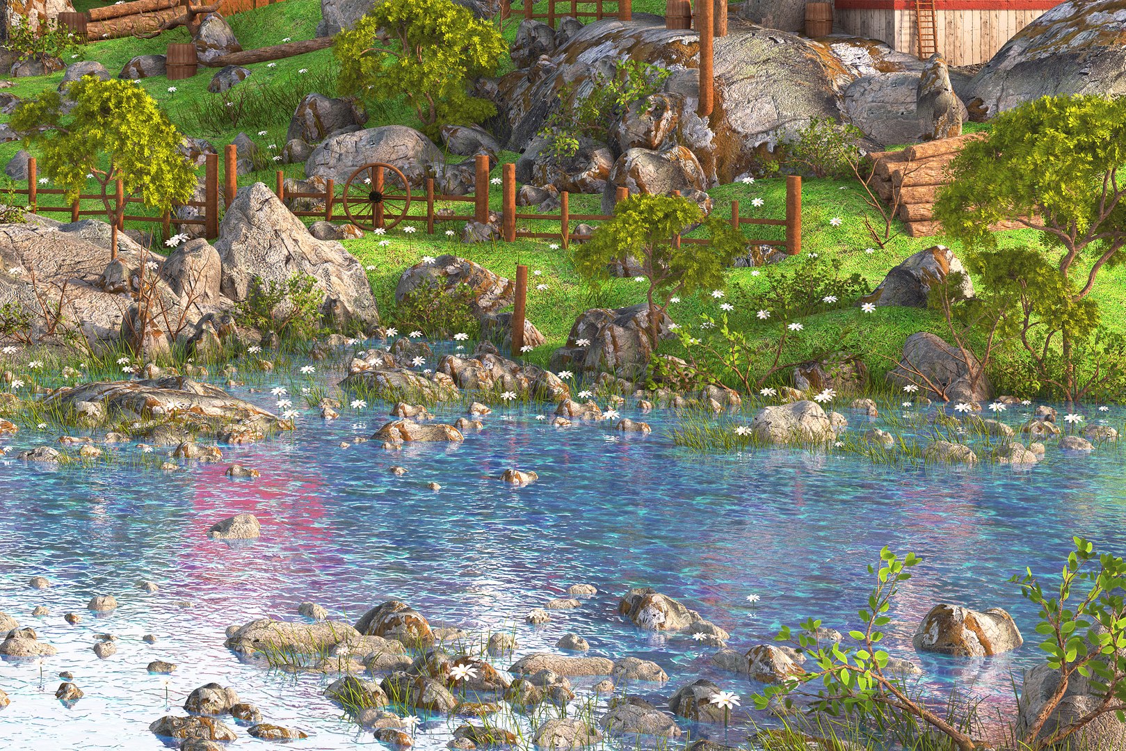 Village Environment 3D - TurboSquid 1415956