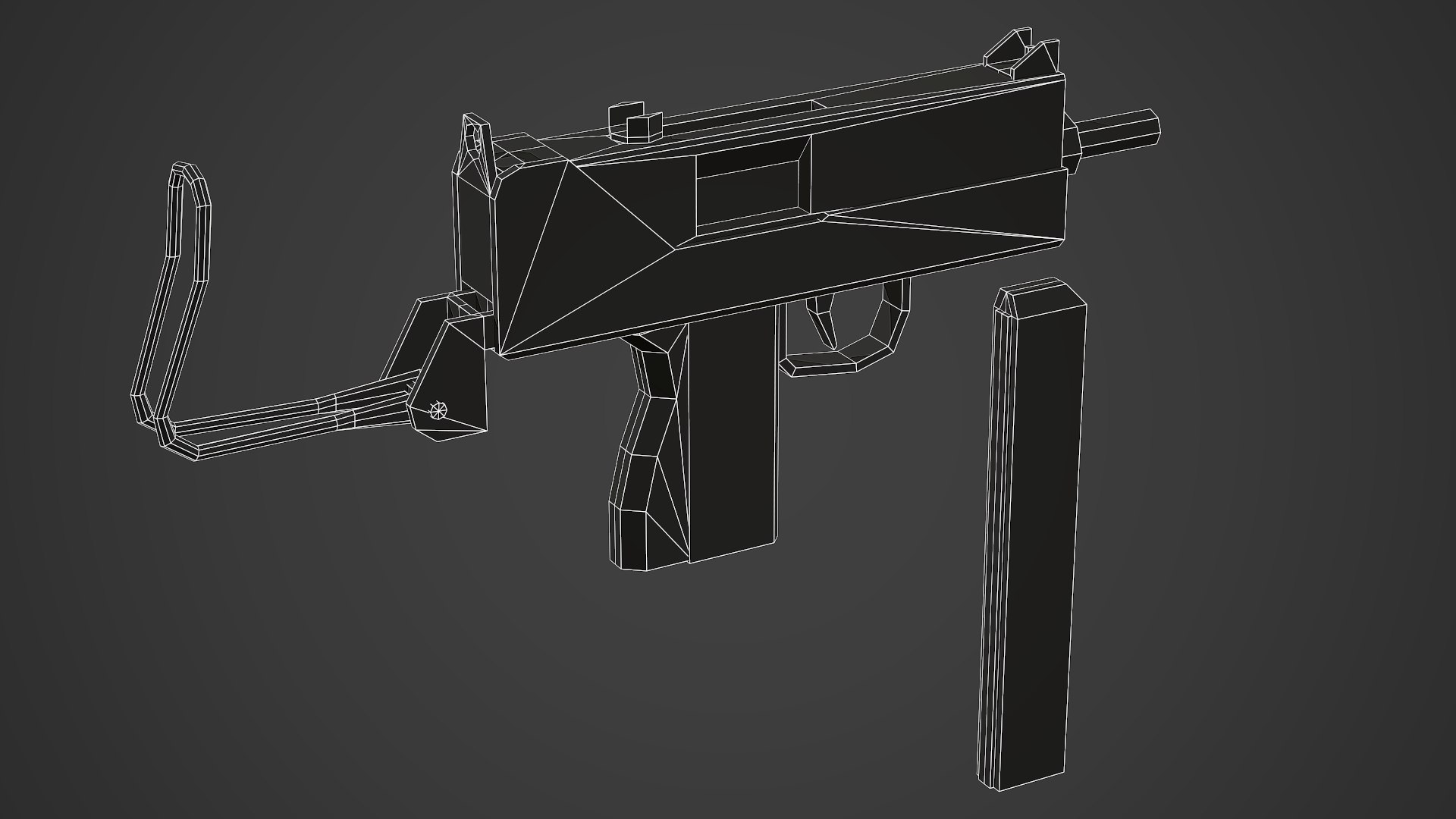 3D Model Stylized Mac-10 SMG Low Poly Mobile Ready - TurboSquid 2053911