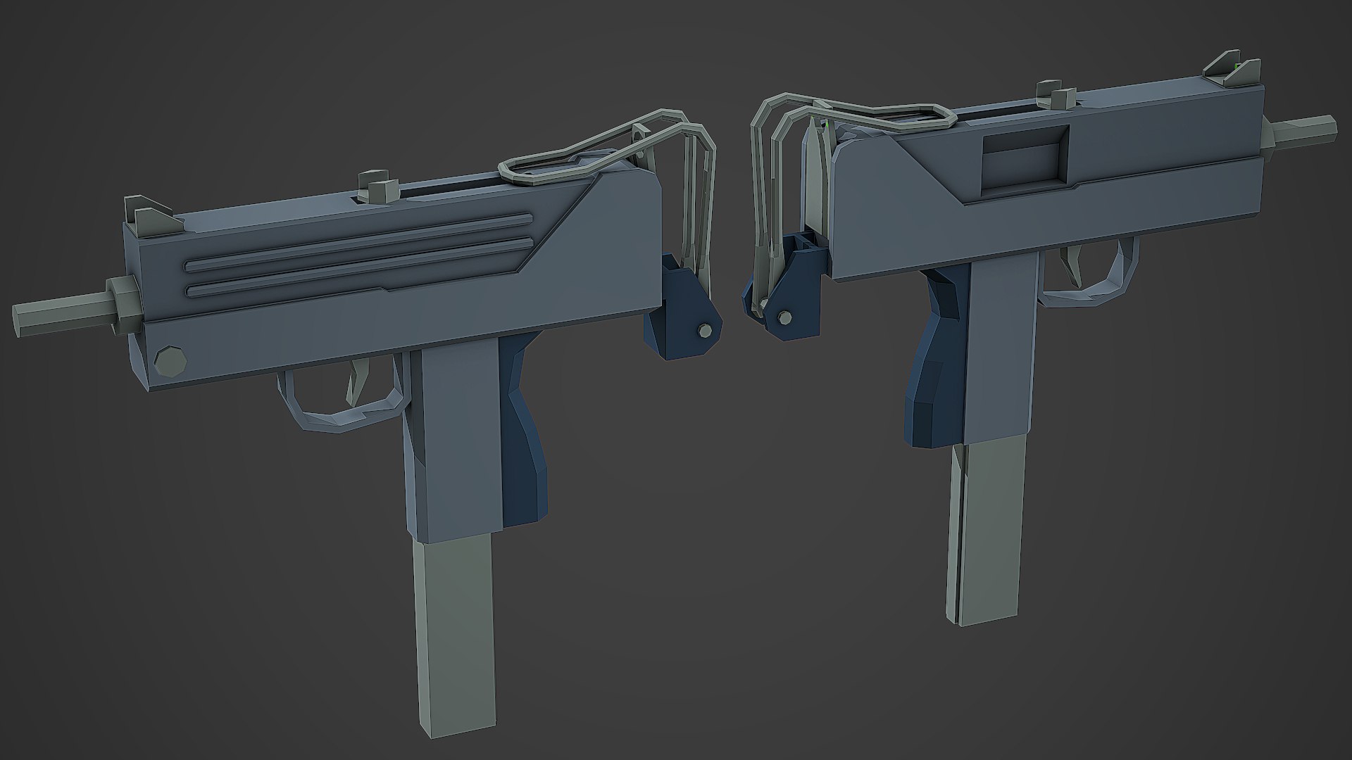 3D Model Stylized Mac-10 SMG Low Poly Mobile Ready - TurboSquid 2053911