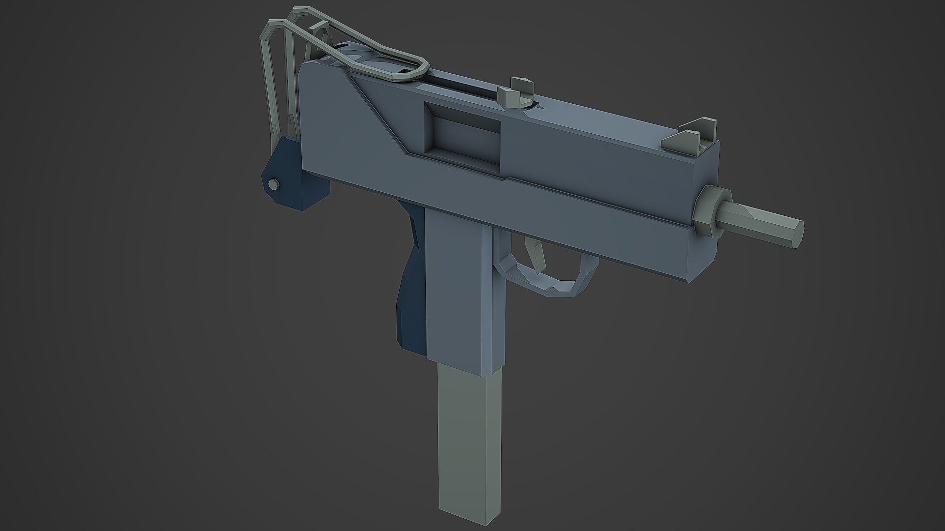 3D Model Stylized Mac-10 SMG Low Poly Mobile Ready - TurboSquid 2053911