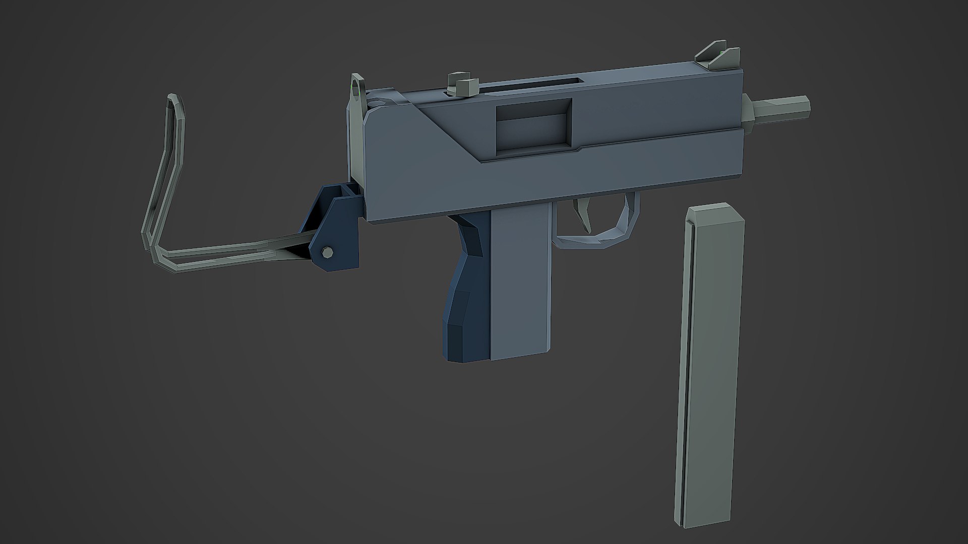 3D Model Stylized Mac-10 SMG Low Poly Mobile Ready - TurboSquid 2053911