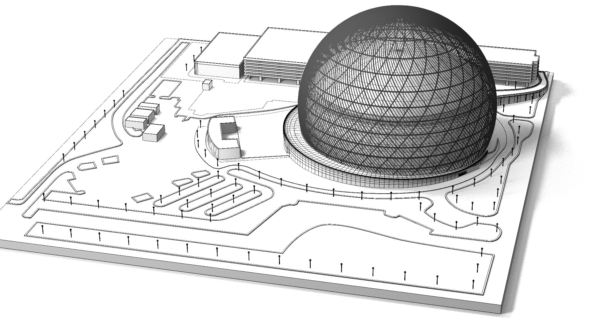 Sphere Of Las Vegas With Cutaway 3D - TurboSquid 2215948