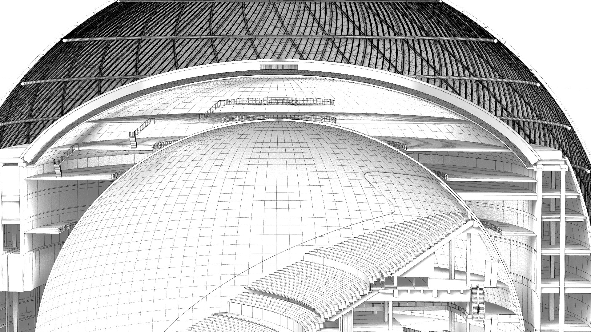 Sphere Of Las Vegas With Cutaway 3D - TurboSquid 2215948
