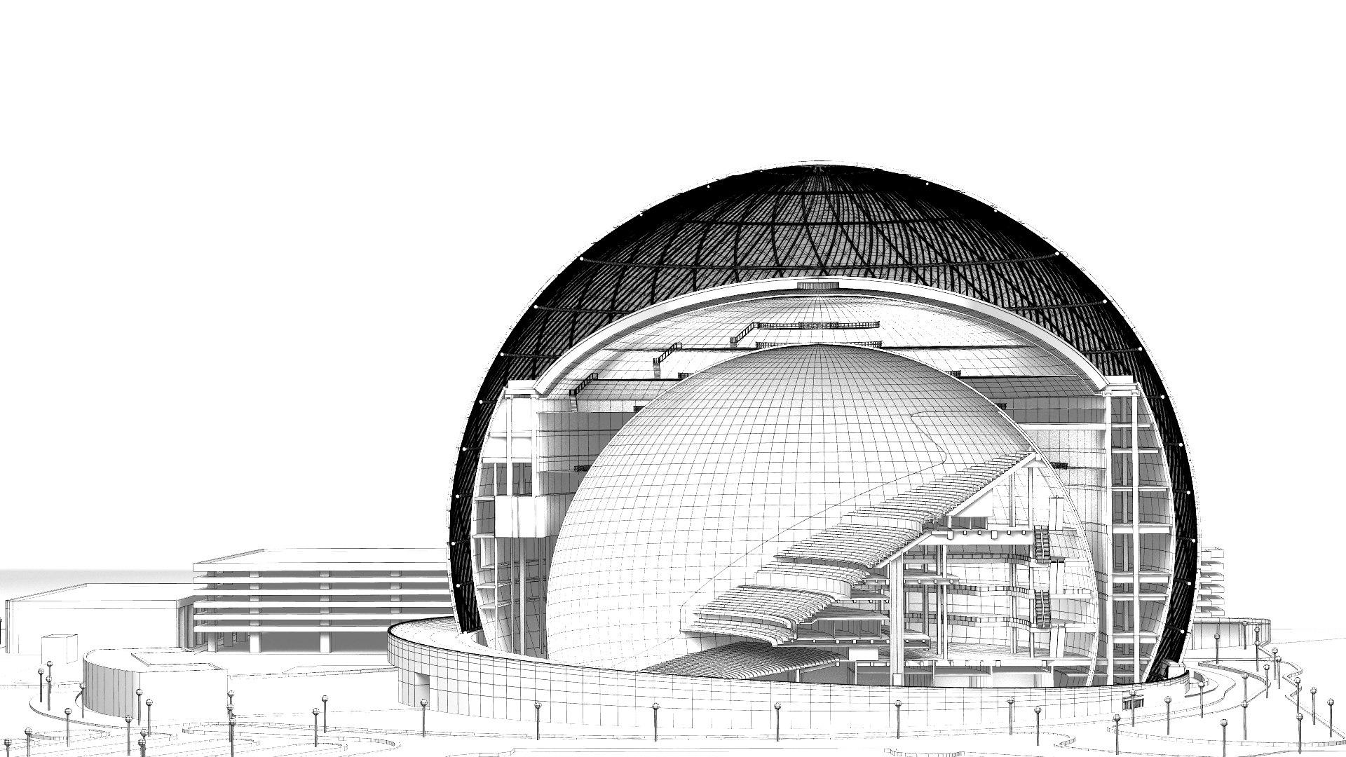 Sphere Of Las Vegas With Cutaway 3D - TurboSquid 2215948