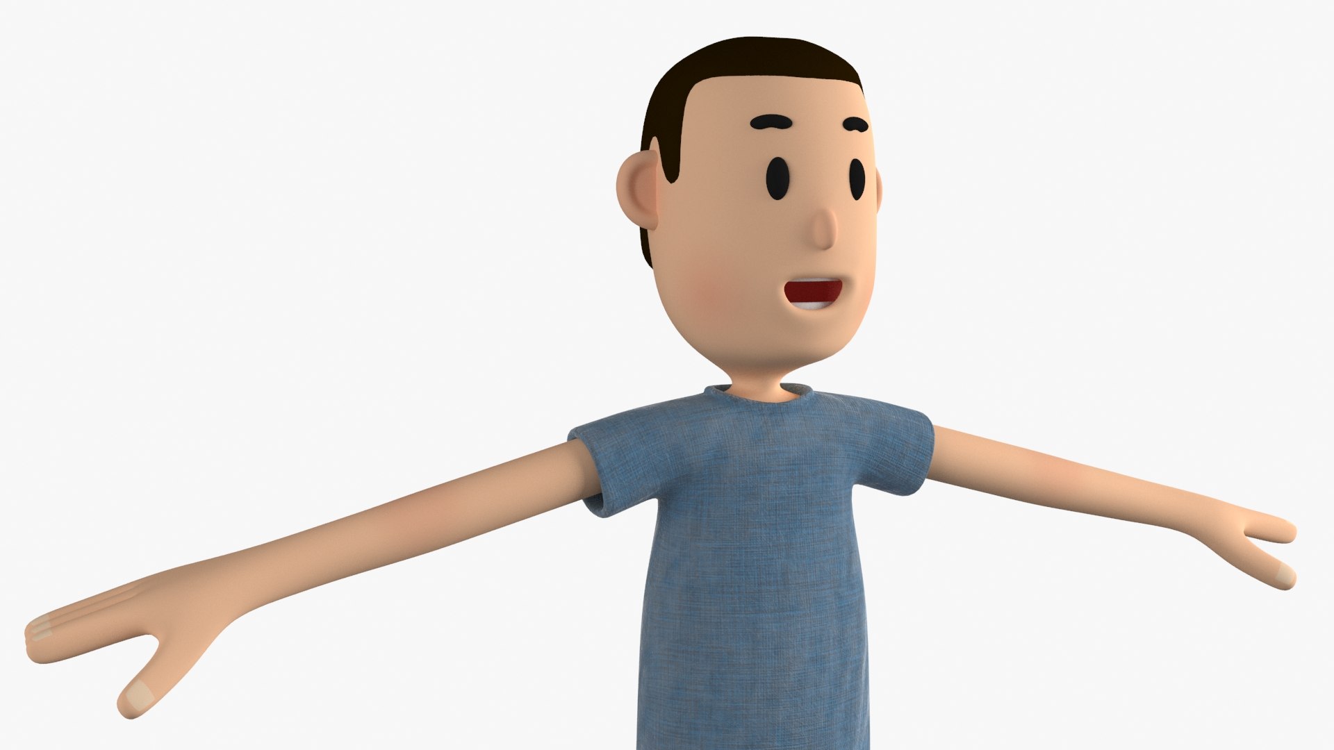 3D Model Cartoon Character Man - TurboSquid 1930696