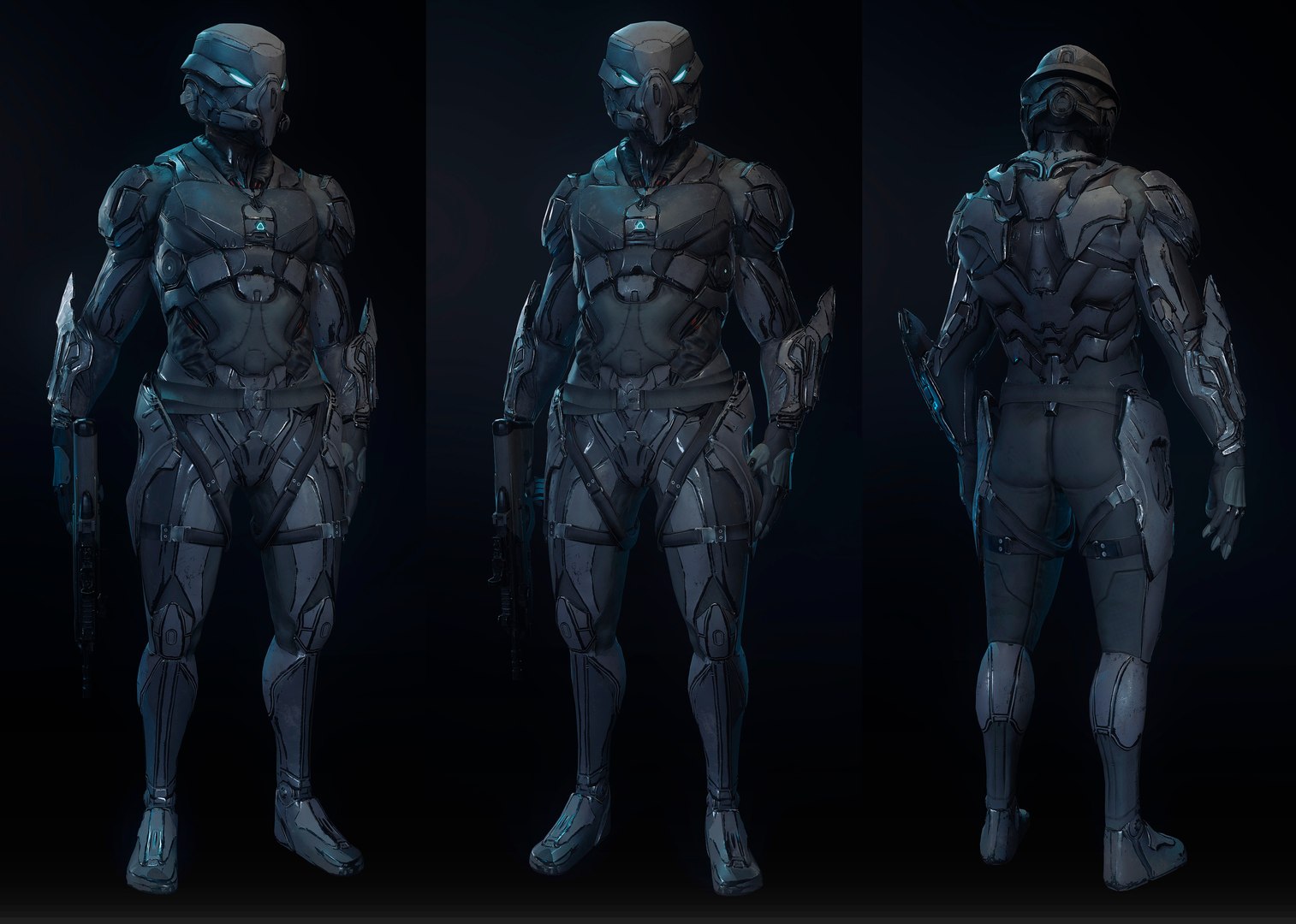 3D Robot Soldier Character Model - TurboSquid 1459059