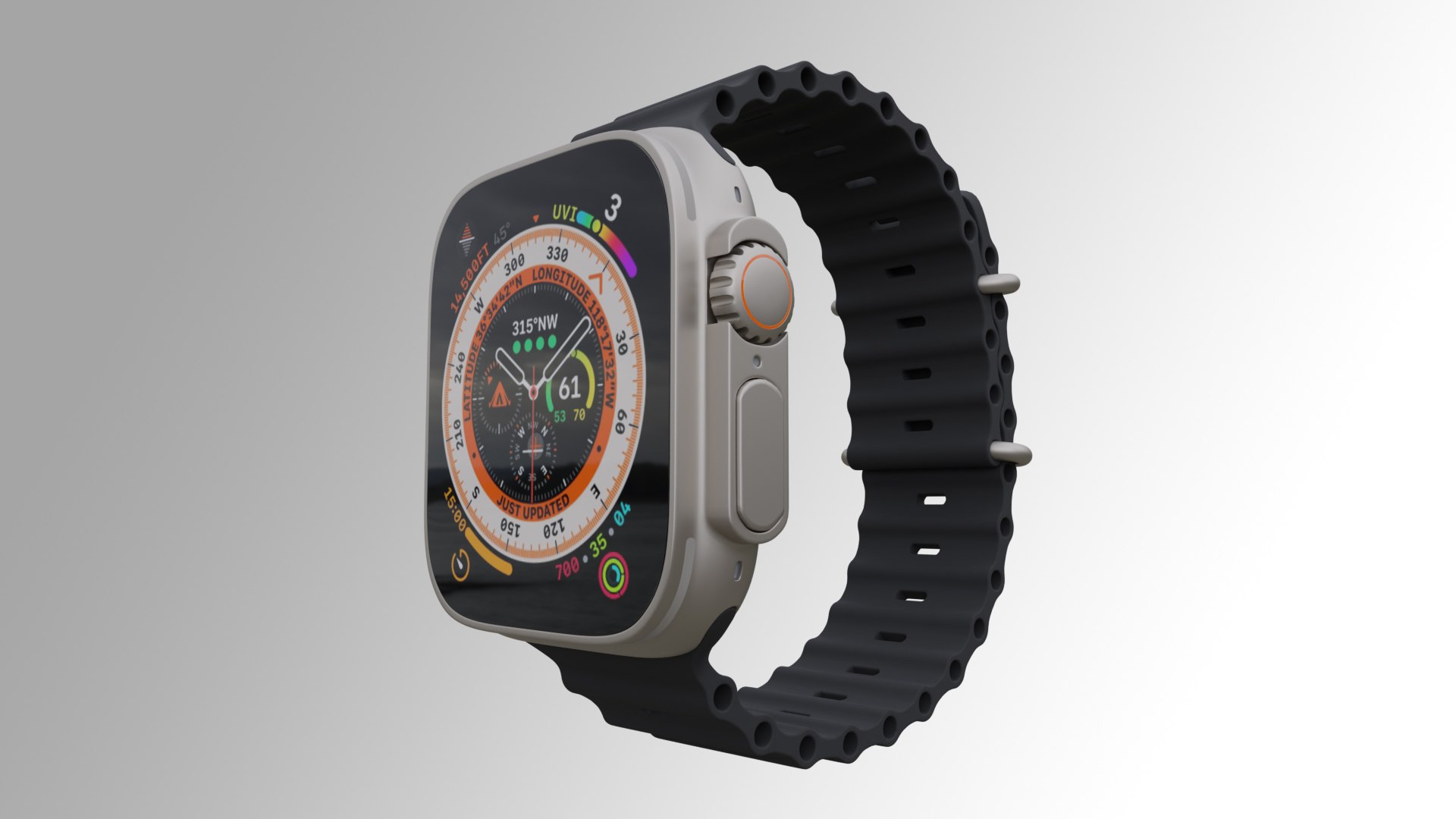 3D Apple Watch Ultra Model - TurboSquid 1957835