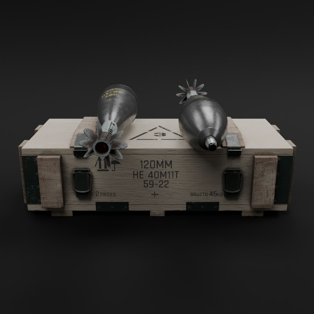 Game-Ready Mortar Bomb Pack 3D Model - TurboSquid 2214869