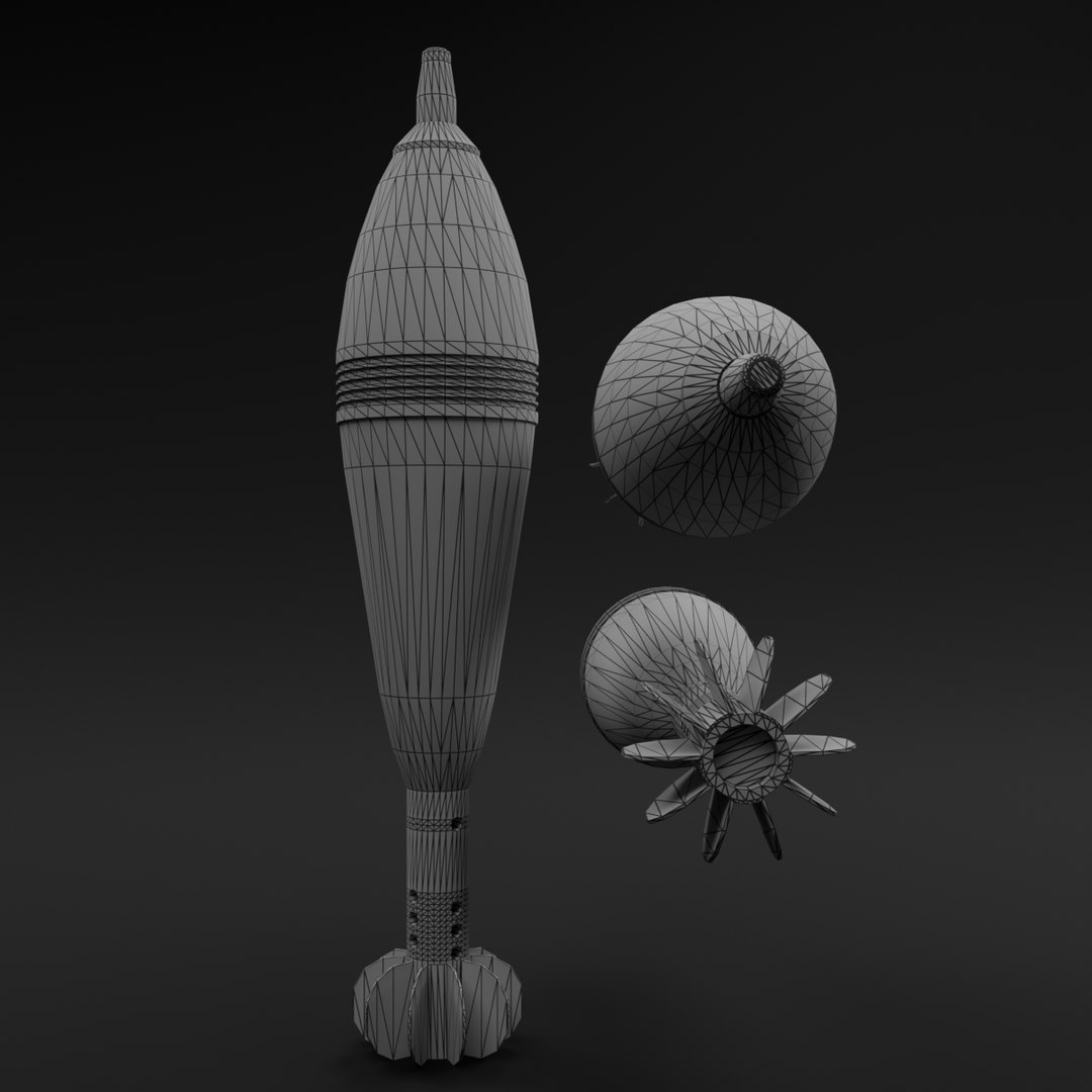 Game-Ready Mortar Bomb Pack 3D Model - TurboSquid 2214869