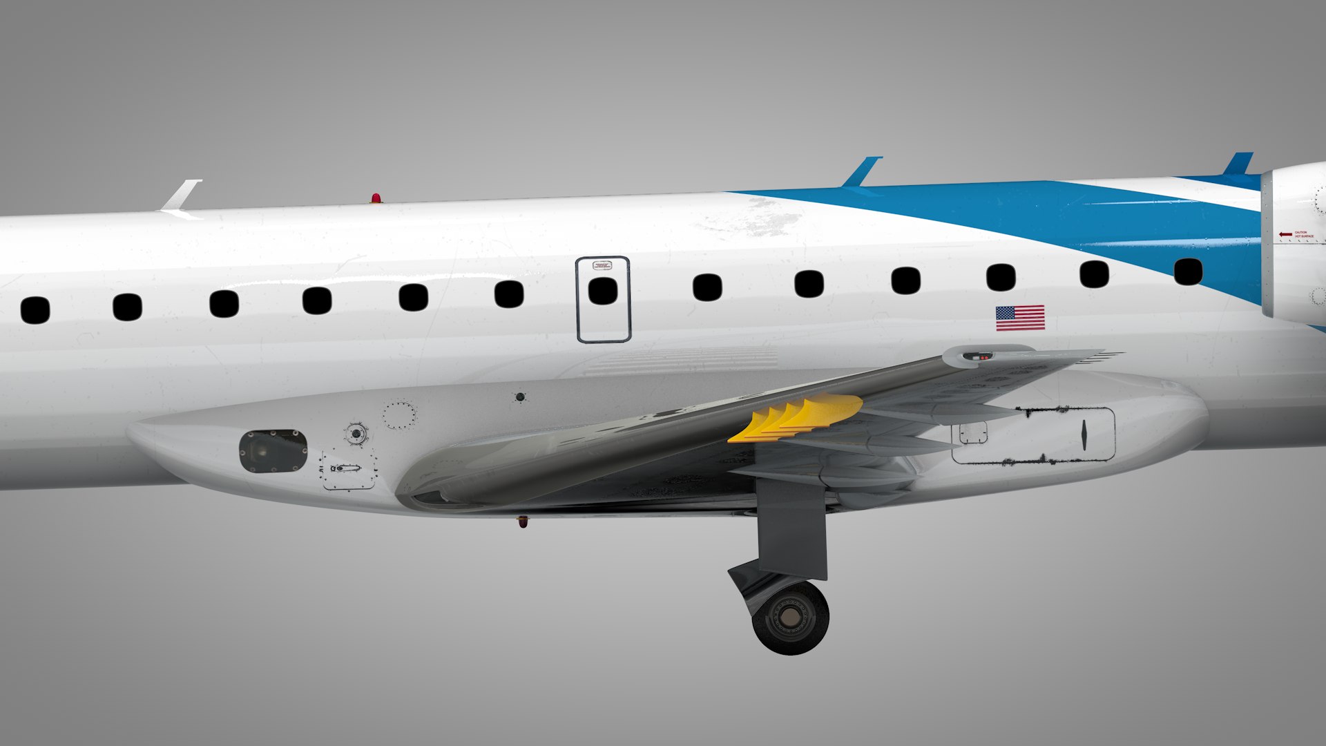 3D Model CONTOUR EMBRAER ERJ 145 L1410 - TurboSquid 1749726