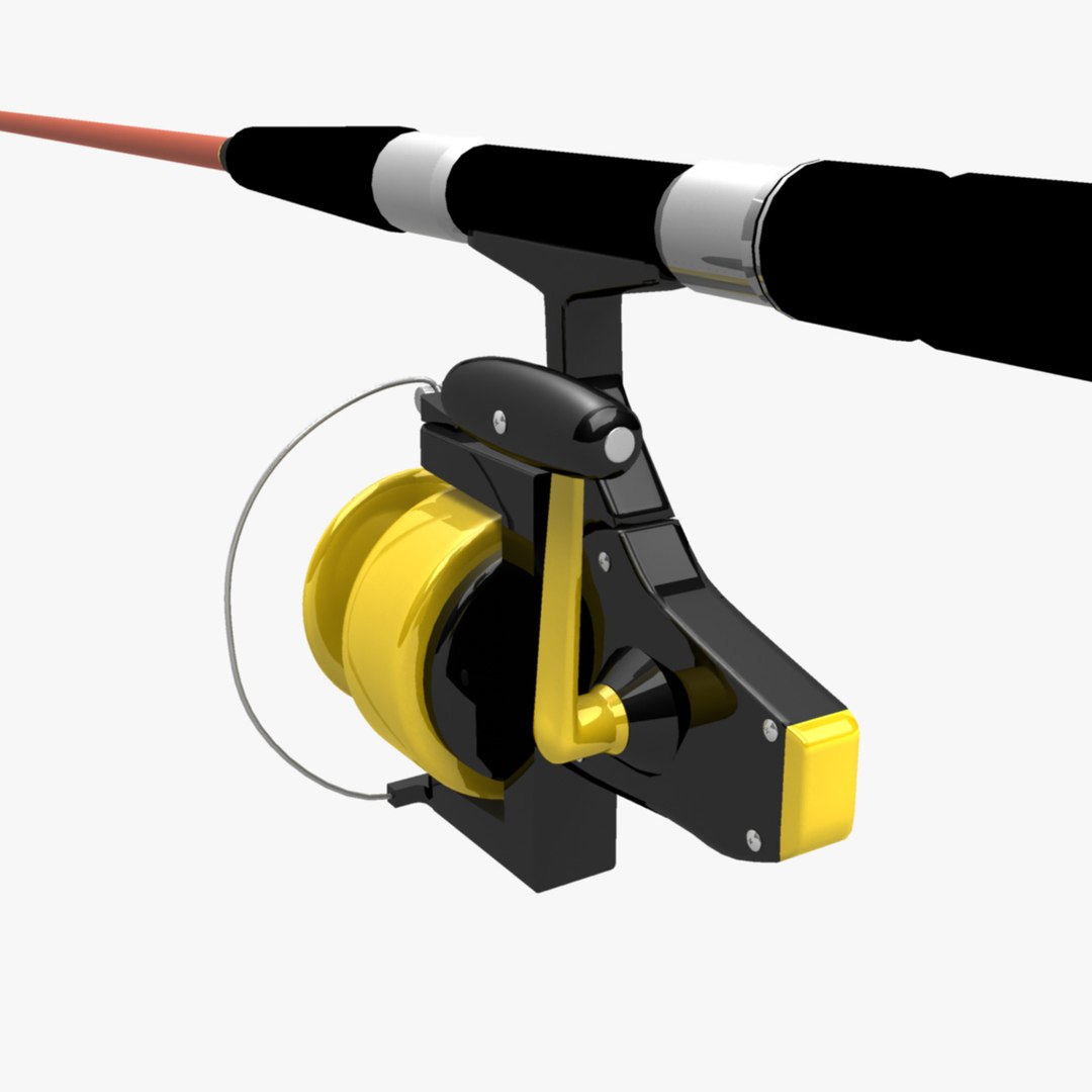 3d Saltwater Fishing Rod Reel Model