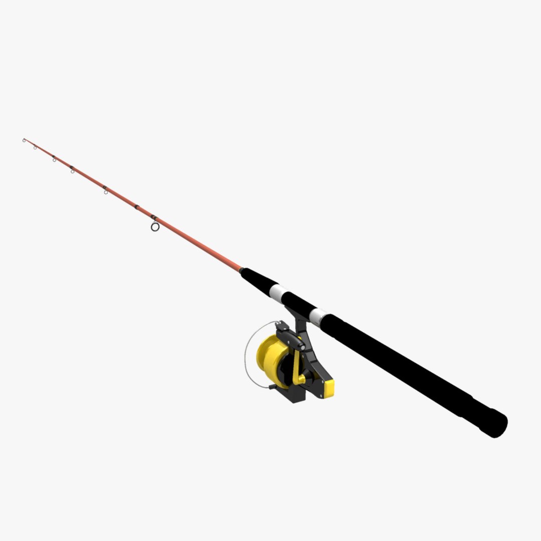 3d Saltwater Fishing Rod Reel Model