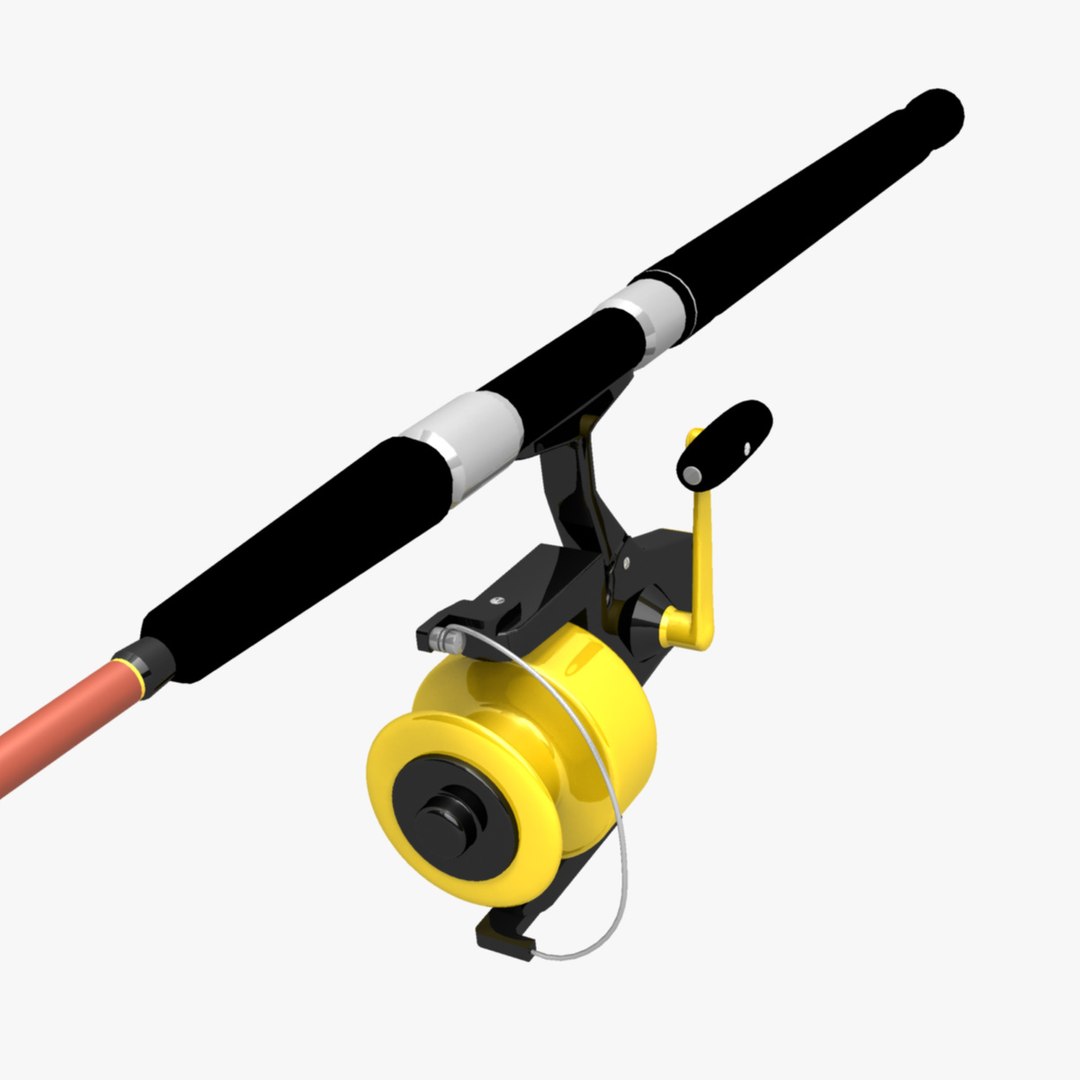 3d Saltwater Fishing Rod Reel Model