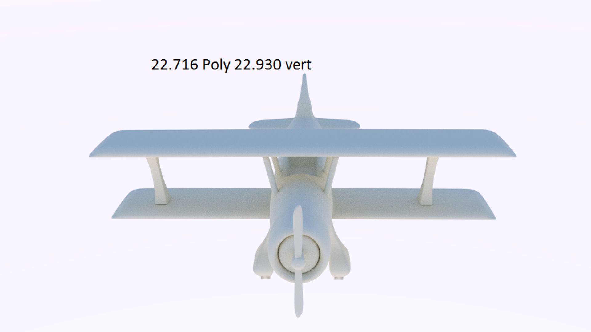 bi-plane biplane 3d model