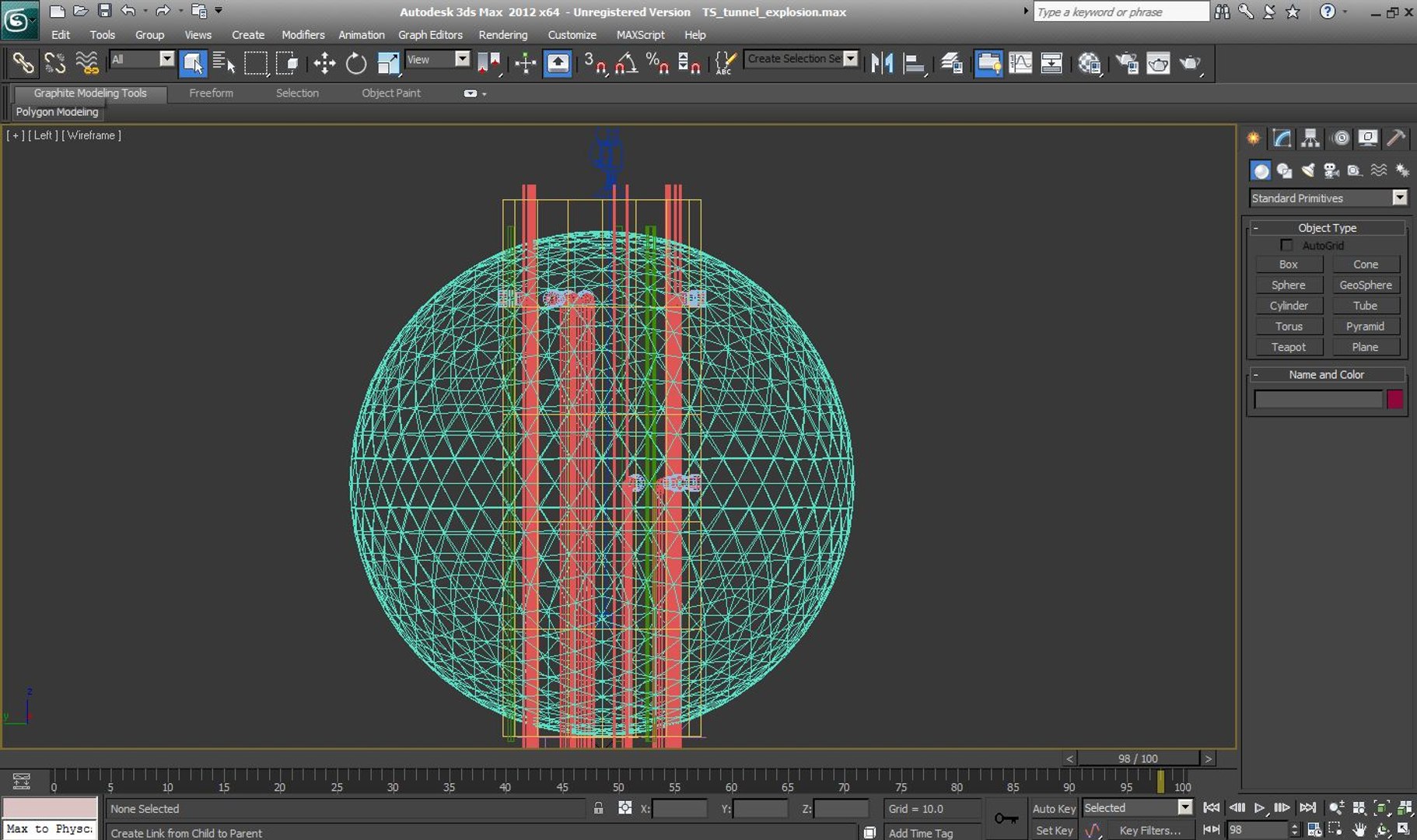 Tunnel Explosion 3d Model