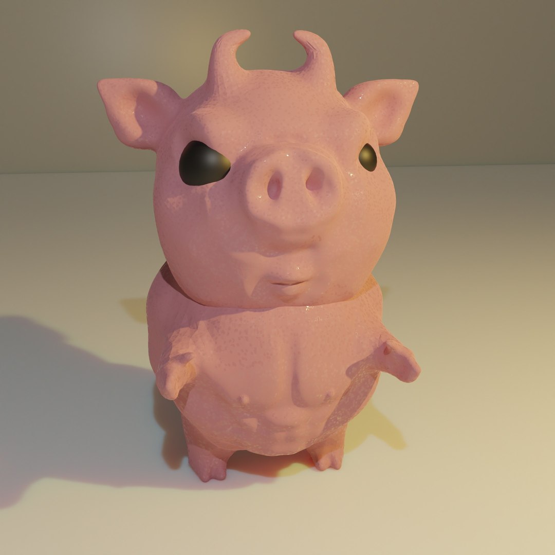 Scary Demonic Pig 3D Model - TurboSquid 2182837