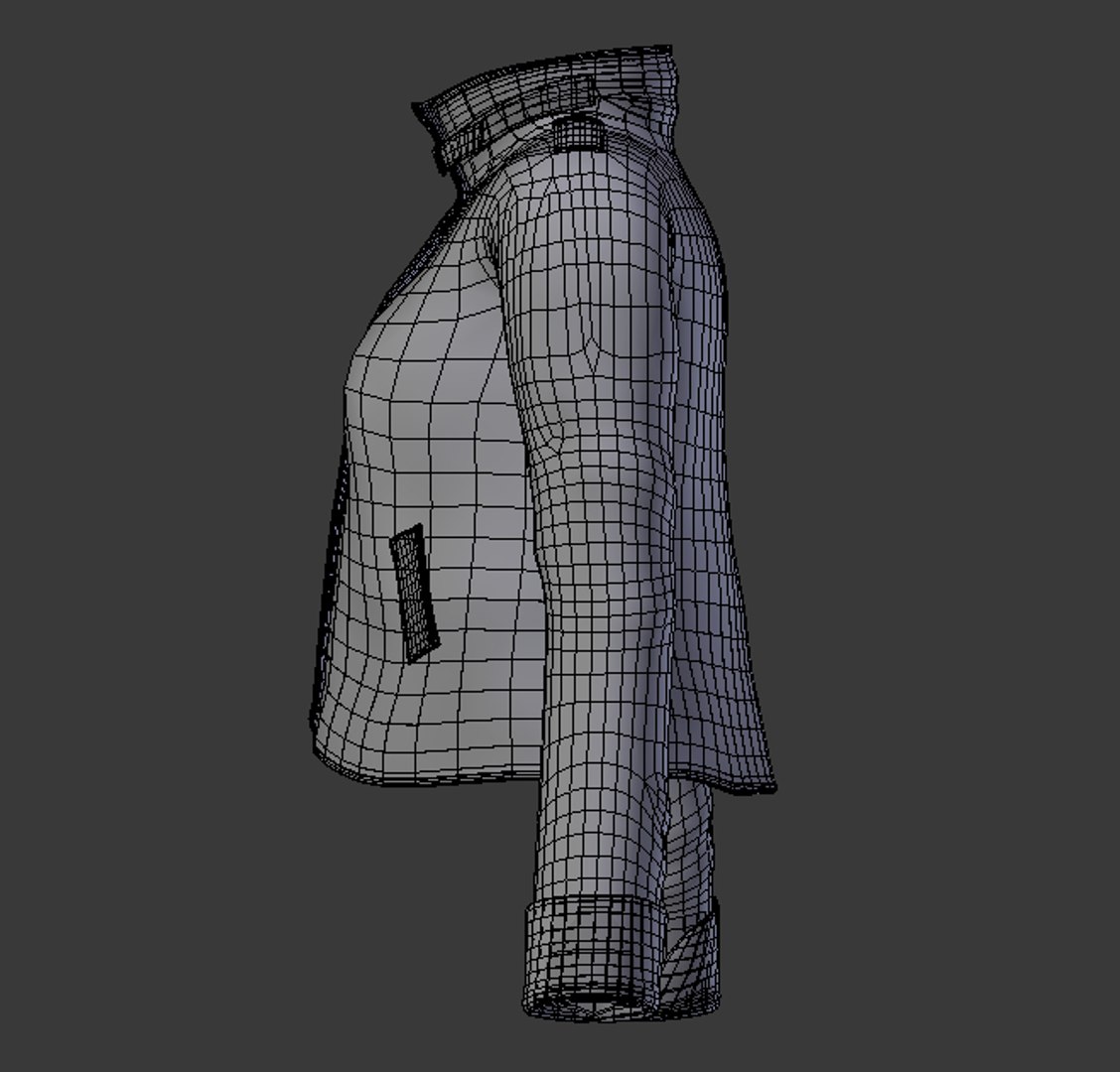 3D Jacket Black Model - TurboSquid 1172009