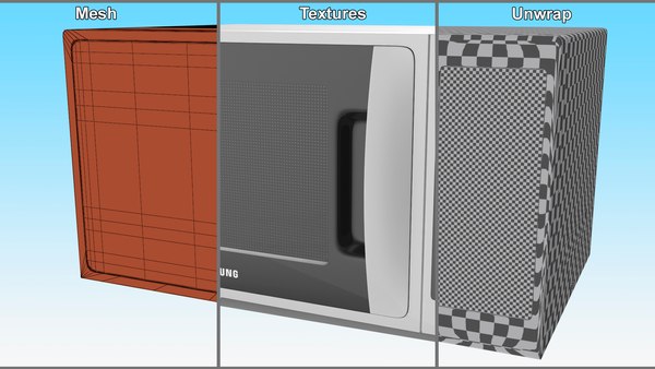 modelo 3d Horno Microondas Samsung - TurboSquid 2208730