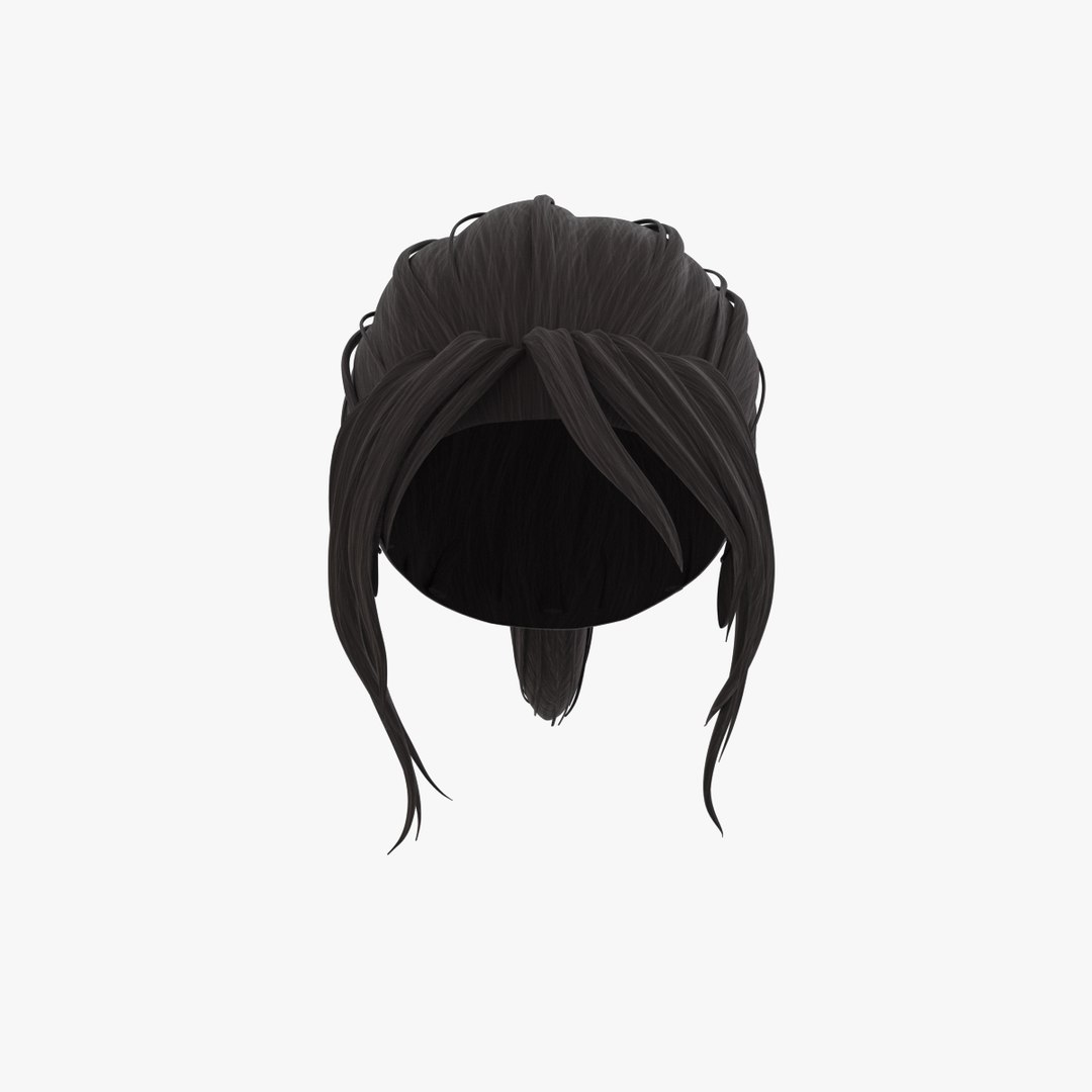 3D Cartoon Hair - TurboSquid 1310464