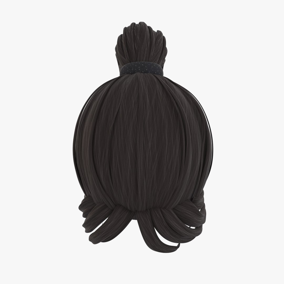 3D Cartoon Hair - TurboSquid 1310464