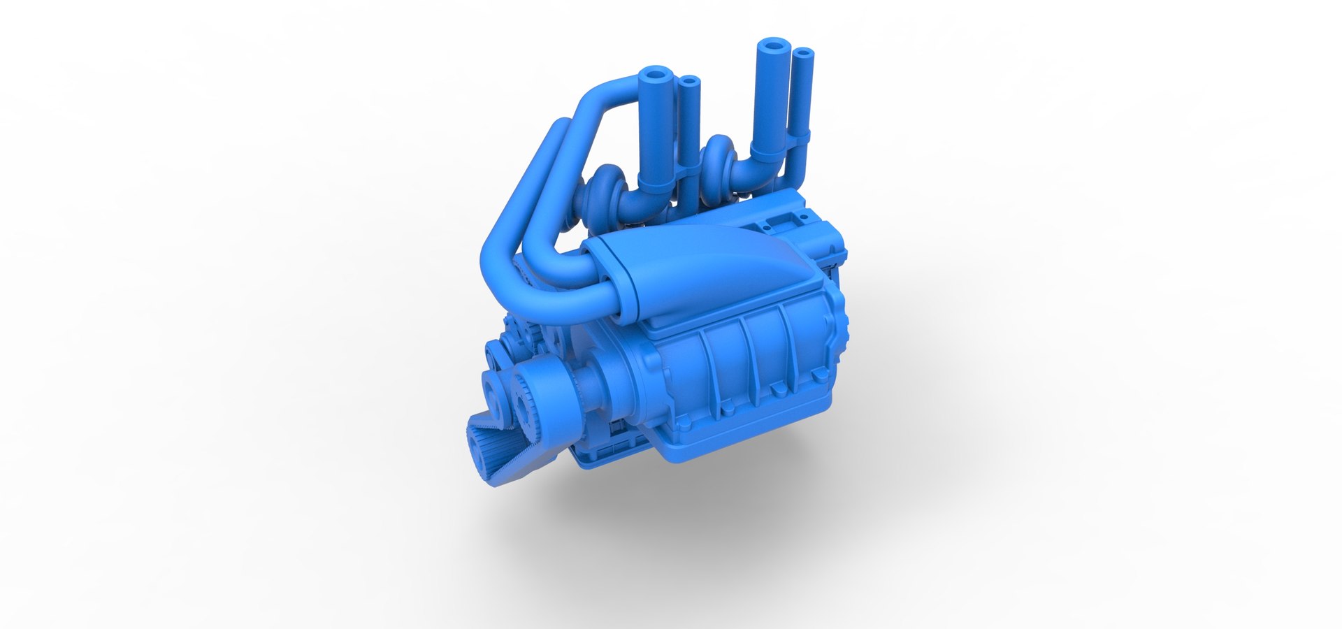 Diecast Twin Turbo Supercharged Straight-six Engine Scale 1 To 25 Model ...