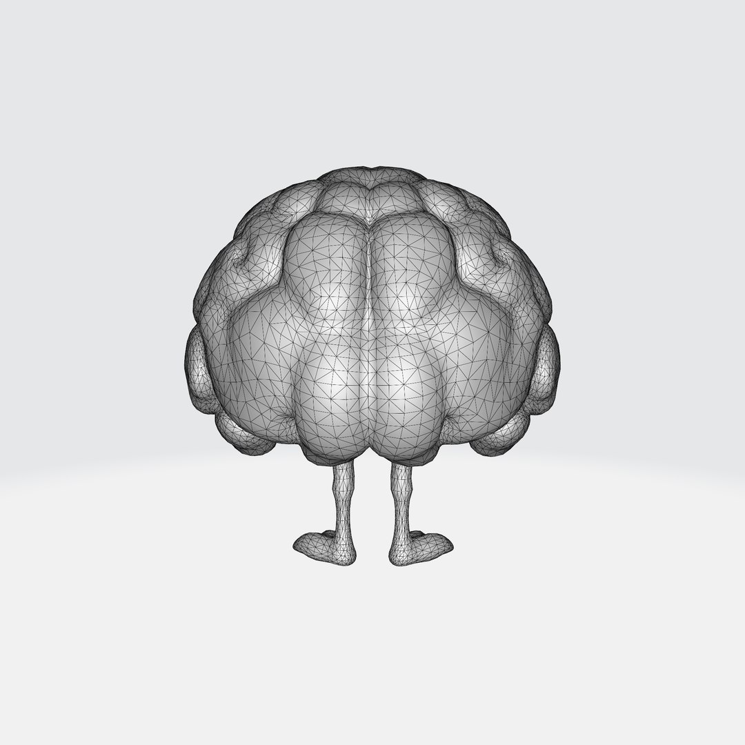 3D Model Cartoon Character Brain - TurboSquid 2376026