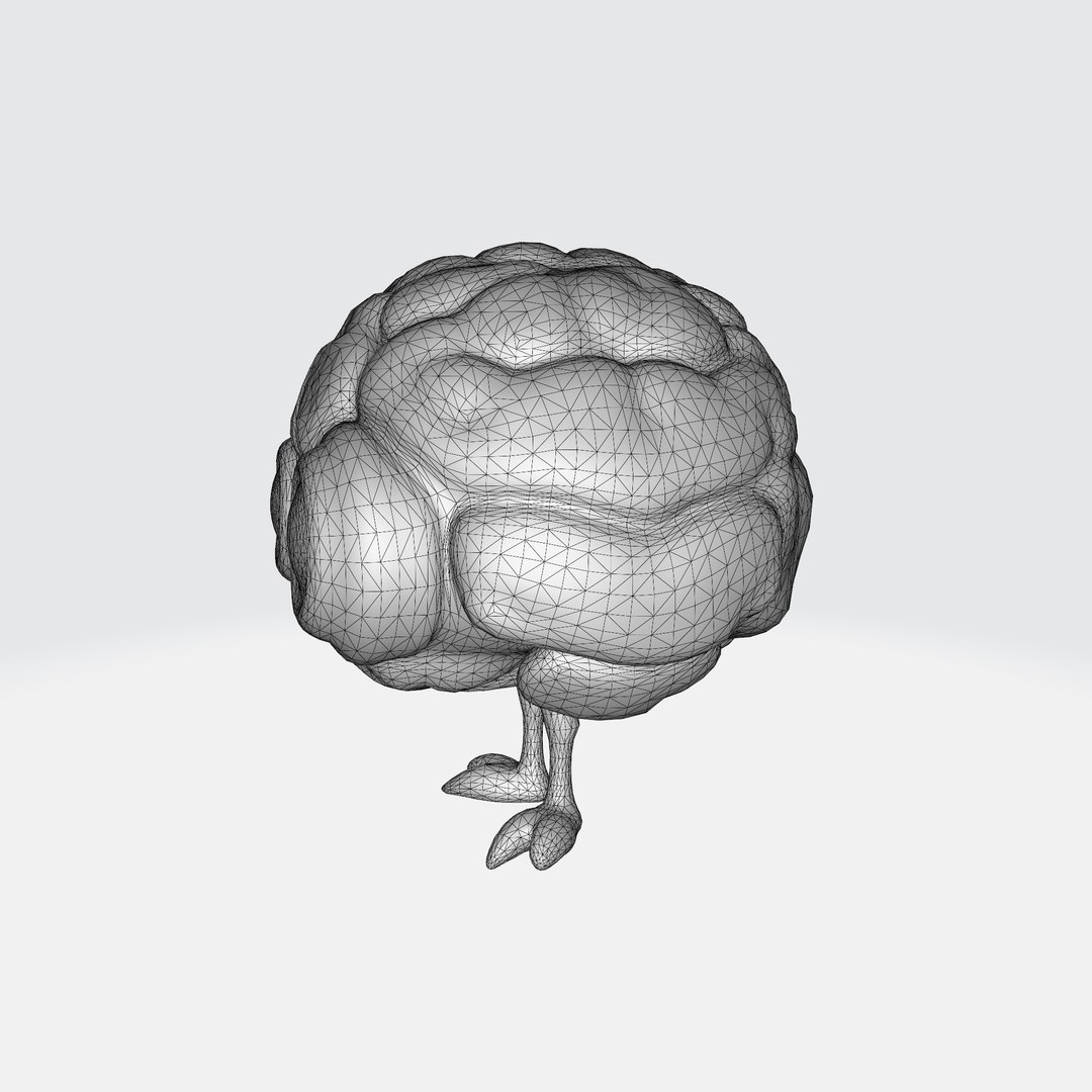 3D Model Cartoon Character Brain - TurboSquid 2376026