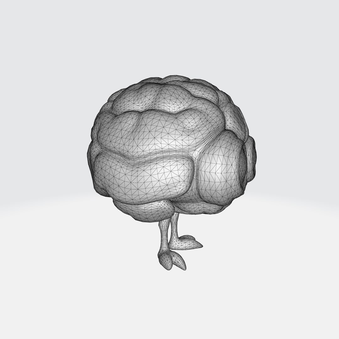 3D Model Cartoon Character Brain - TurboSquid 2376026