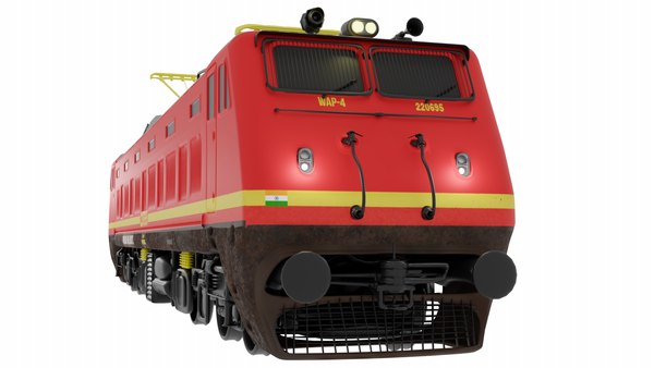 modelo 3d Wap - 4 locomotora de tren Ferrocarriles indios - TurboSquid ...