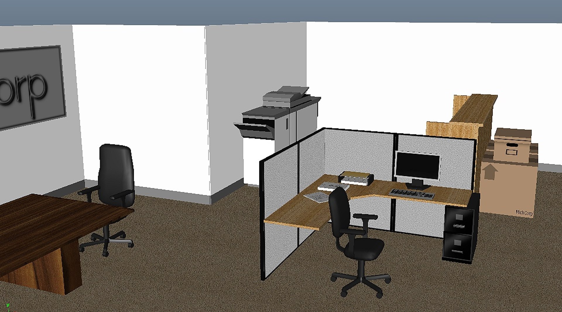 3D model office set - TurboSquid 1259772