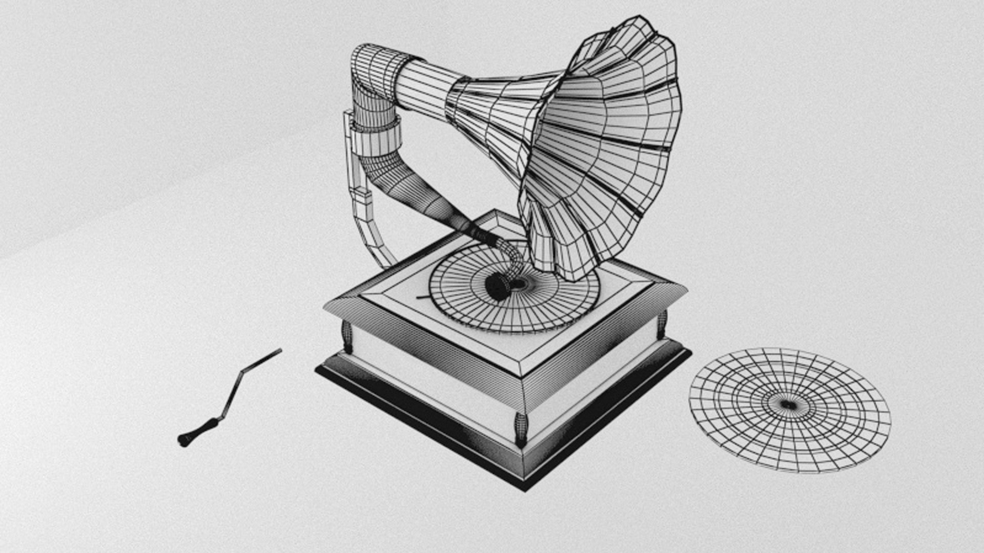 3D Gramophone Model - TurboSquid 2174624