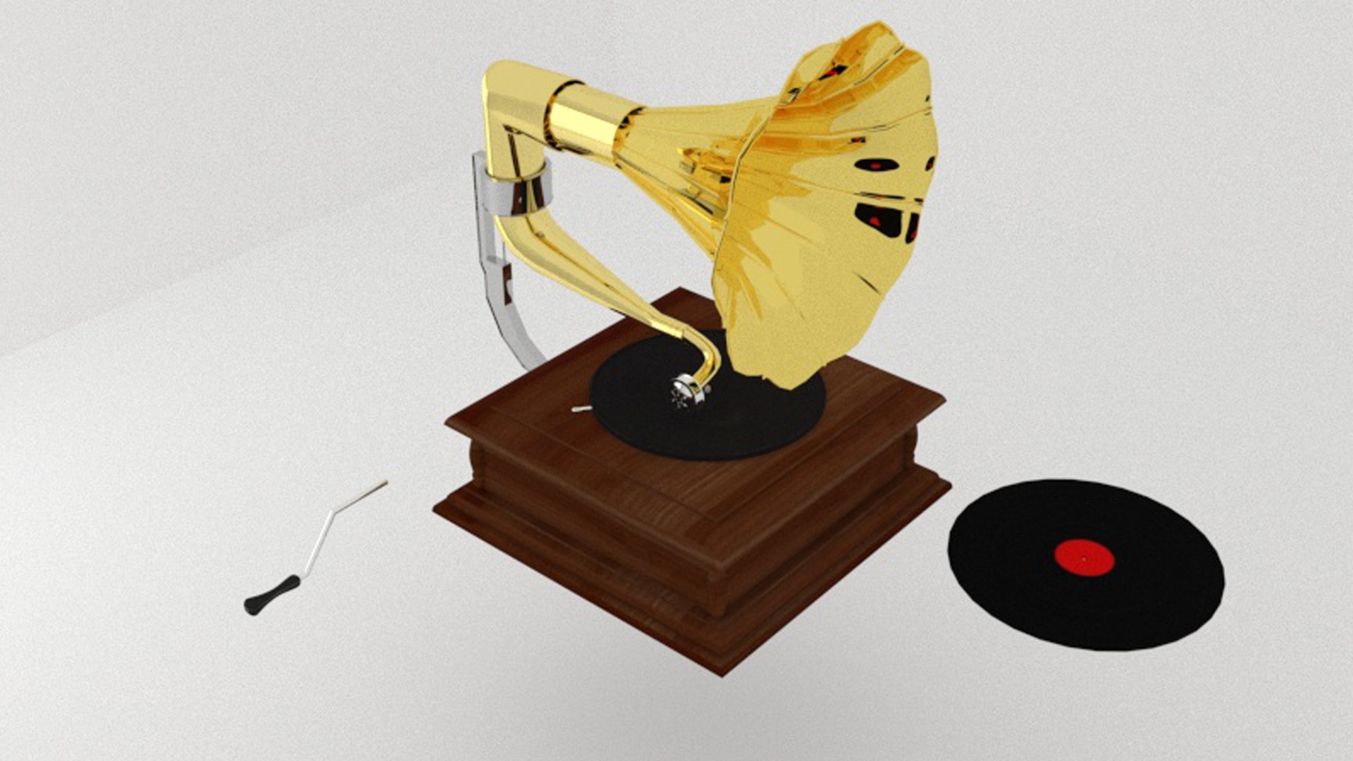 3D Gramophone Model - TurboSquid 2174624