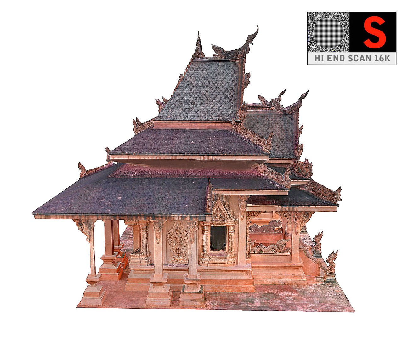 Ancient Temple Model - TurboSquid 1252047