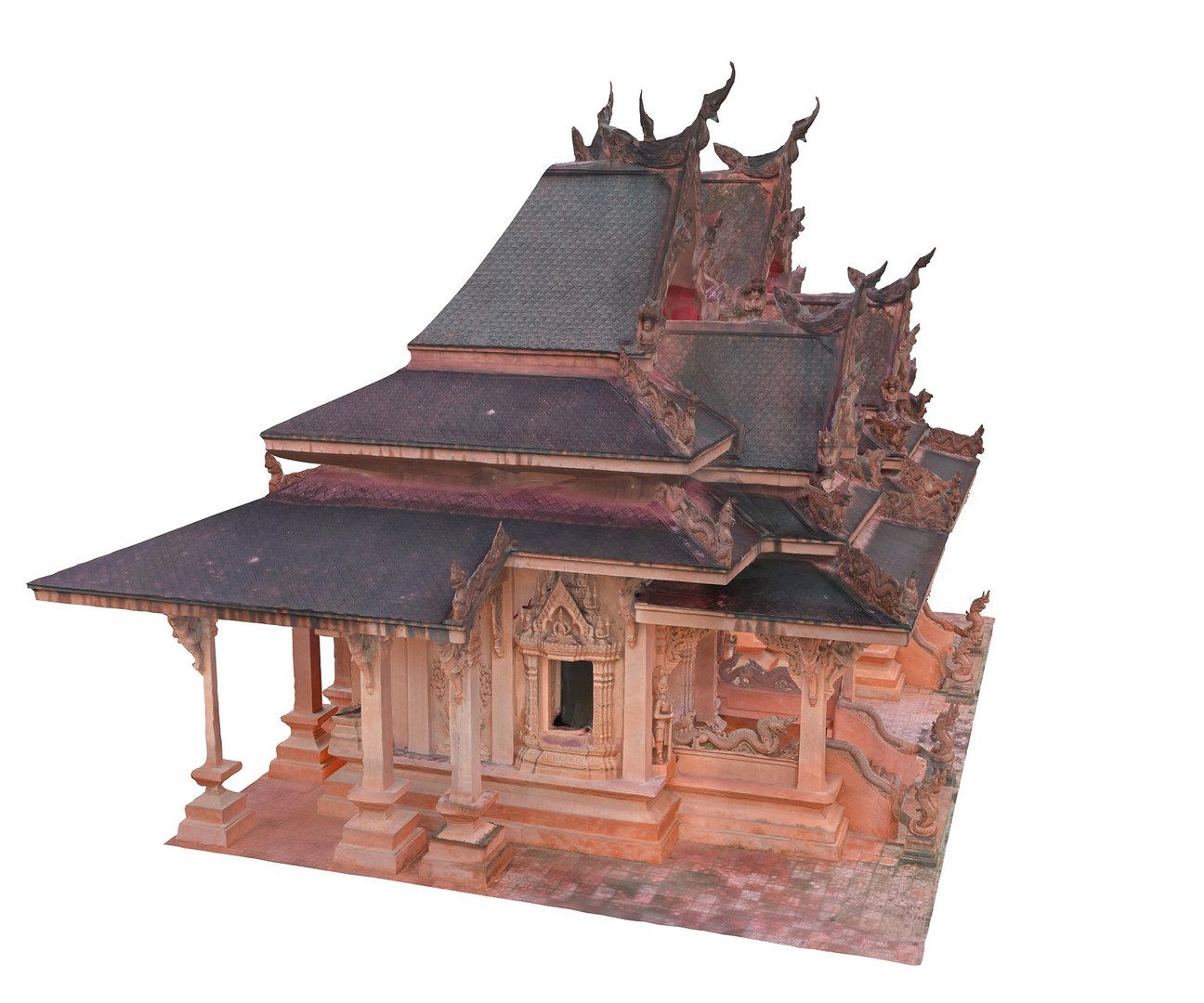 Ancient Temple Model - TurboSquid 1252047