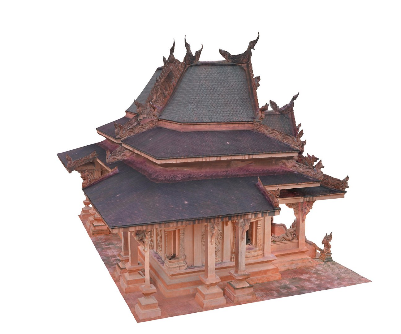 Ancient Temple Model - TurboSquid 1252047