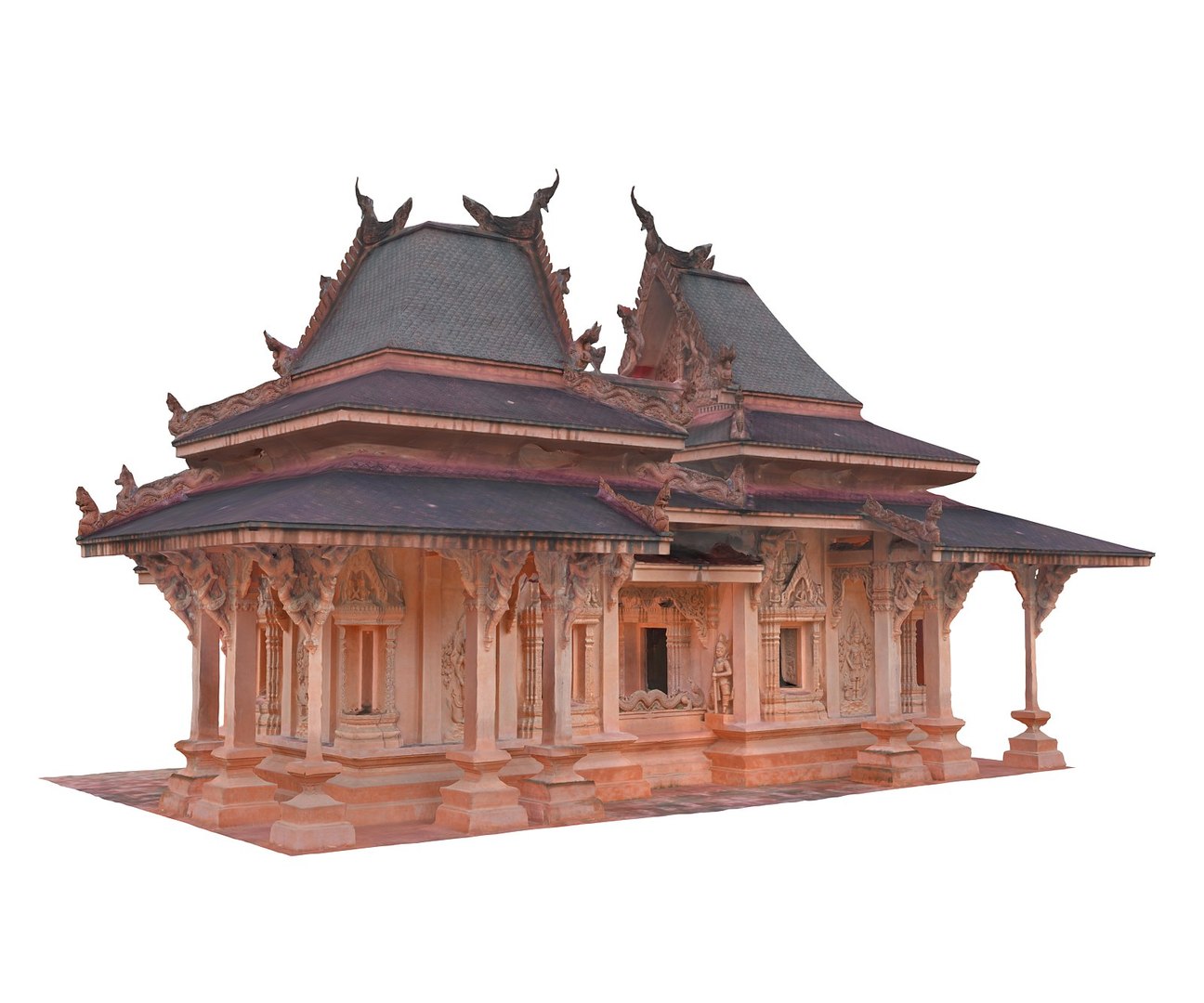 Ancient Temple Model - TurboSquid 1252047