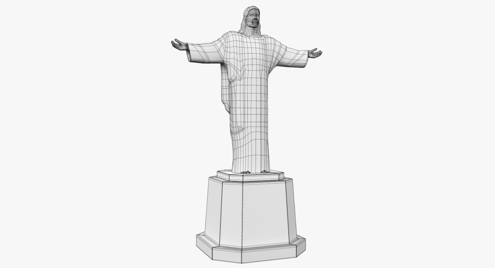 3d Jesus Christ Statue Model