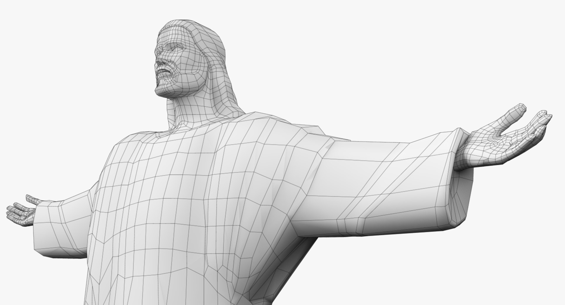 3d Jesus Christ Statue Model