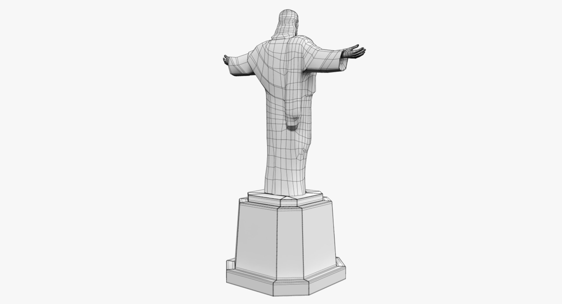 3d Jesus Christ Statue Model