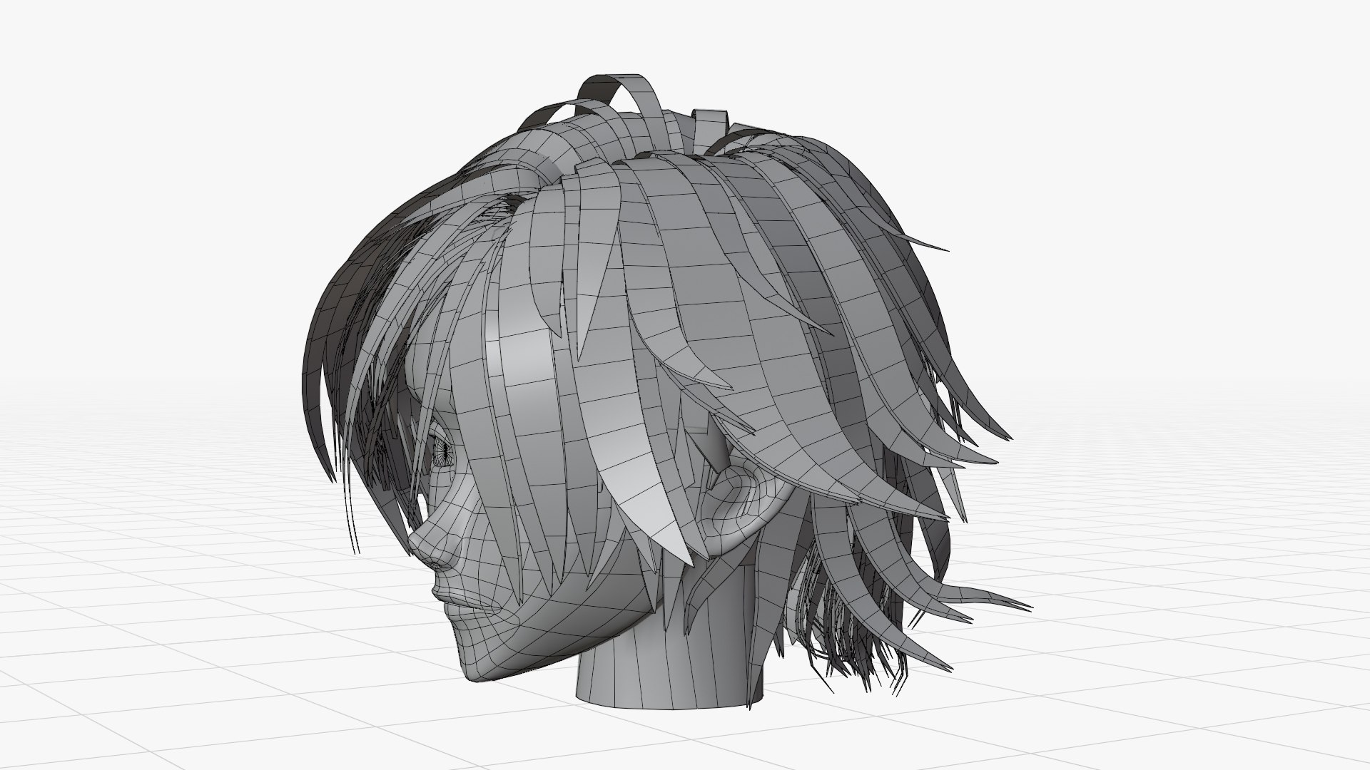 3D Model Styled Hair - TurboSquid 2259734