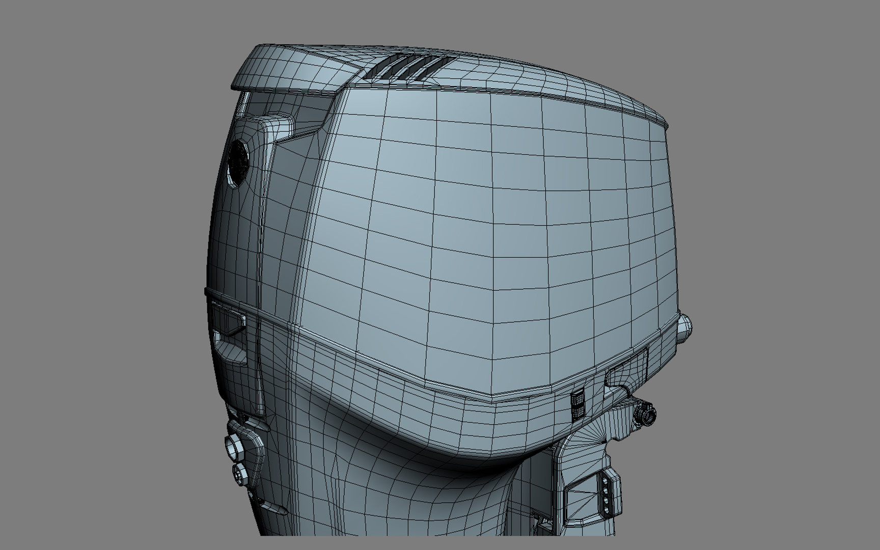 Evinrude e-tec outboard engine 3D model - TurboSquid 1304326