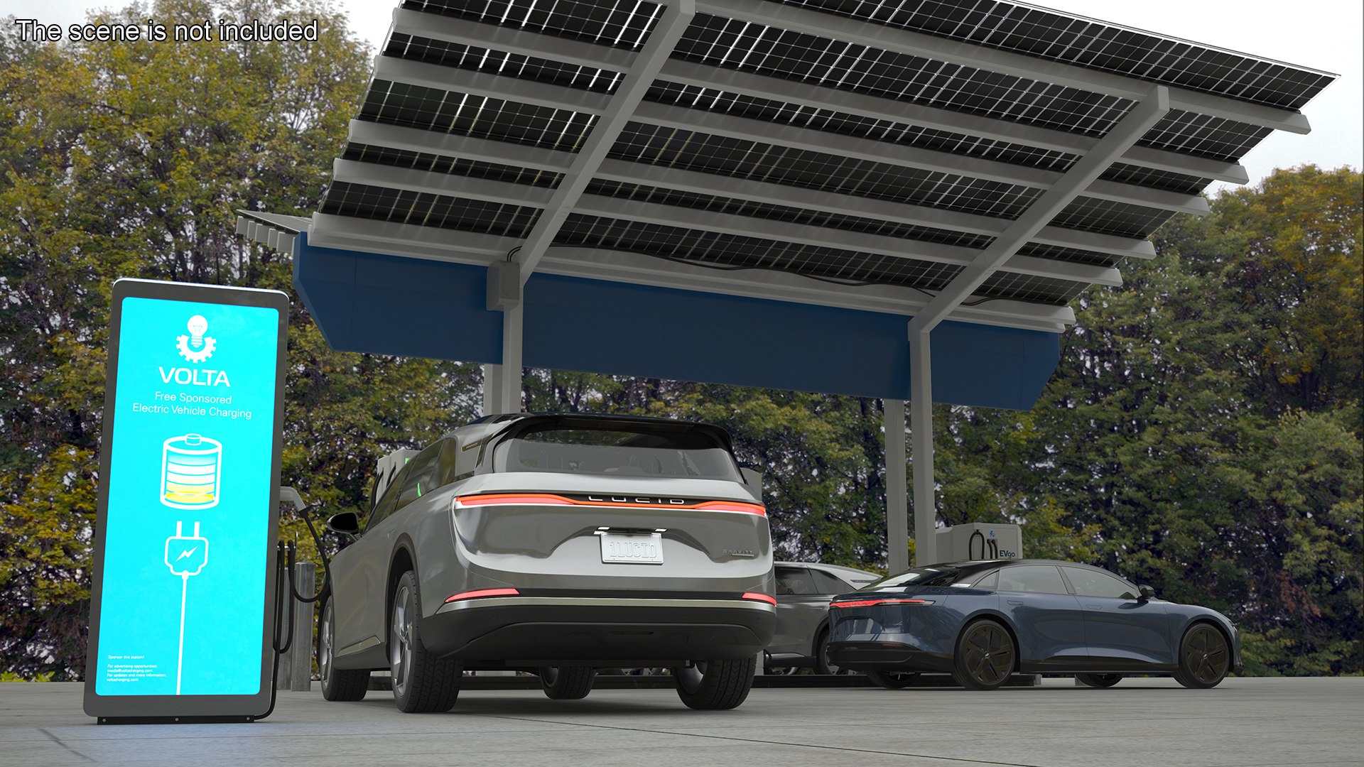 Lucid Gravity Electric SUV With Charging Station 3D Model - TurboSquid ...