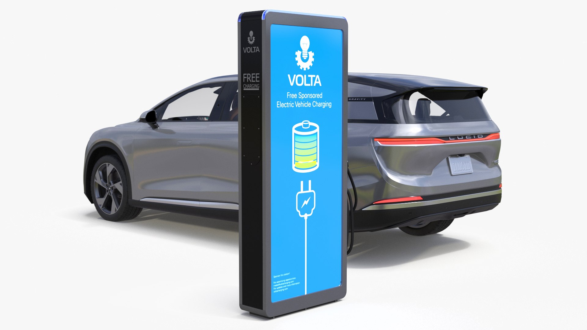 Lucid Gravity Electric SUV With Charging Station 3D Model - TurboSquid ...