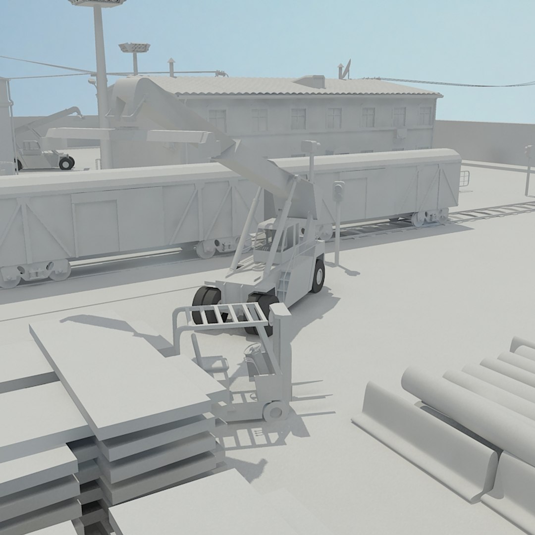 Shipping Port 3d Model