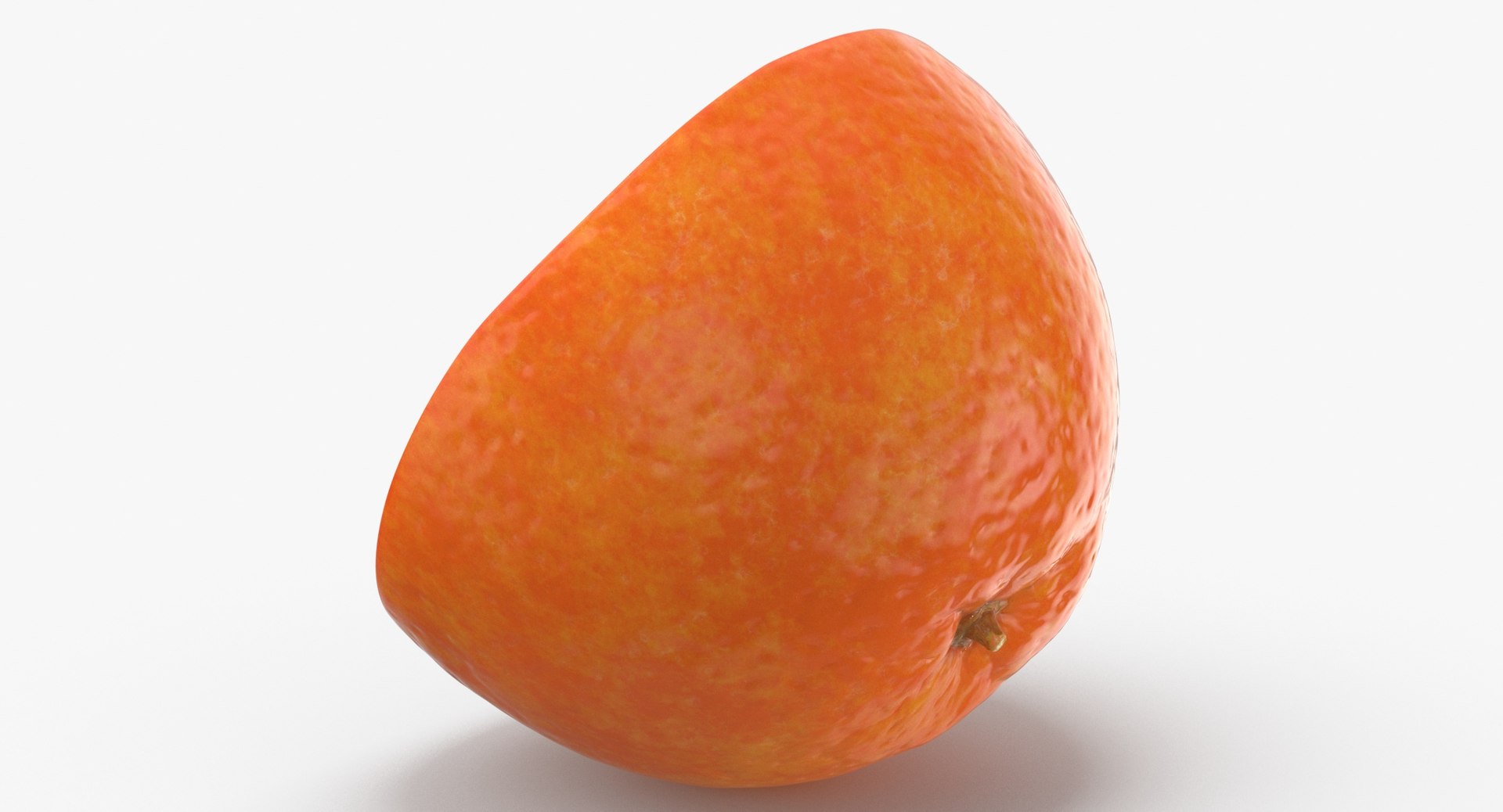 3D Red Orange Half Cut Model - TurboSquid 1620817