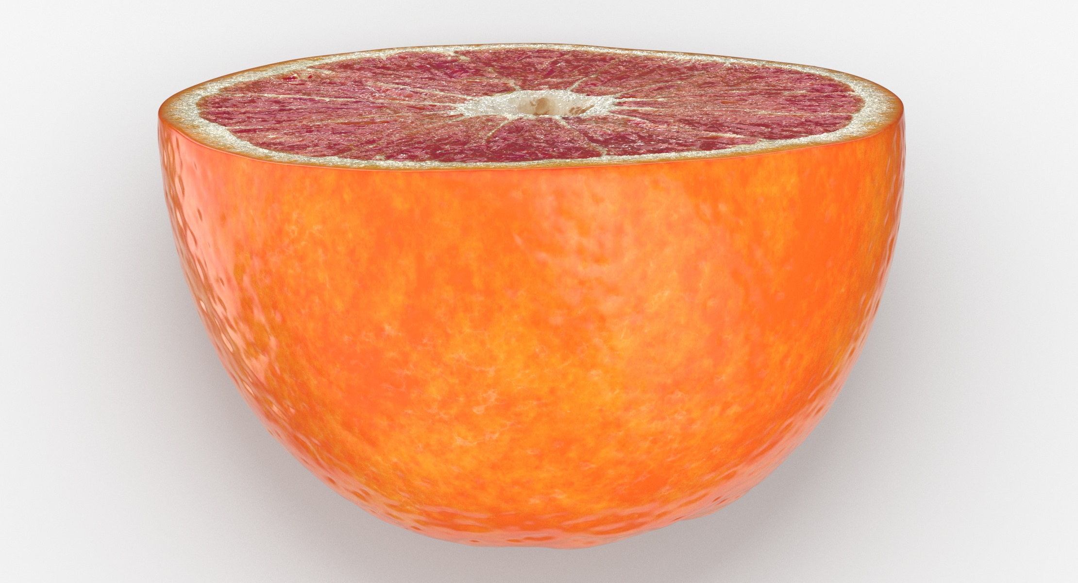 modelo 3d Medio corte naranja rojo - TurboSquid 1620817