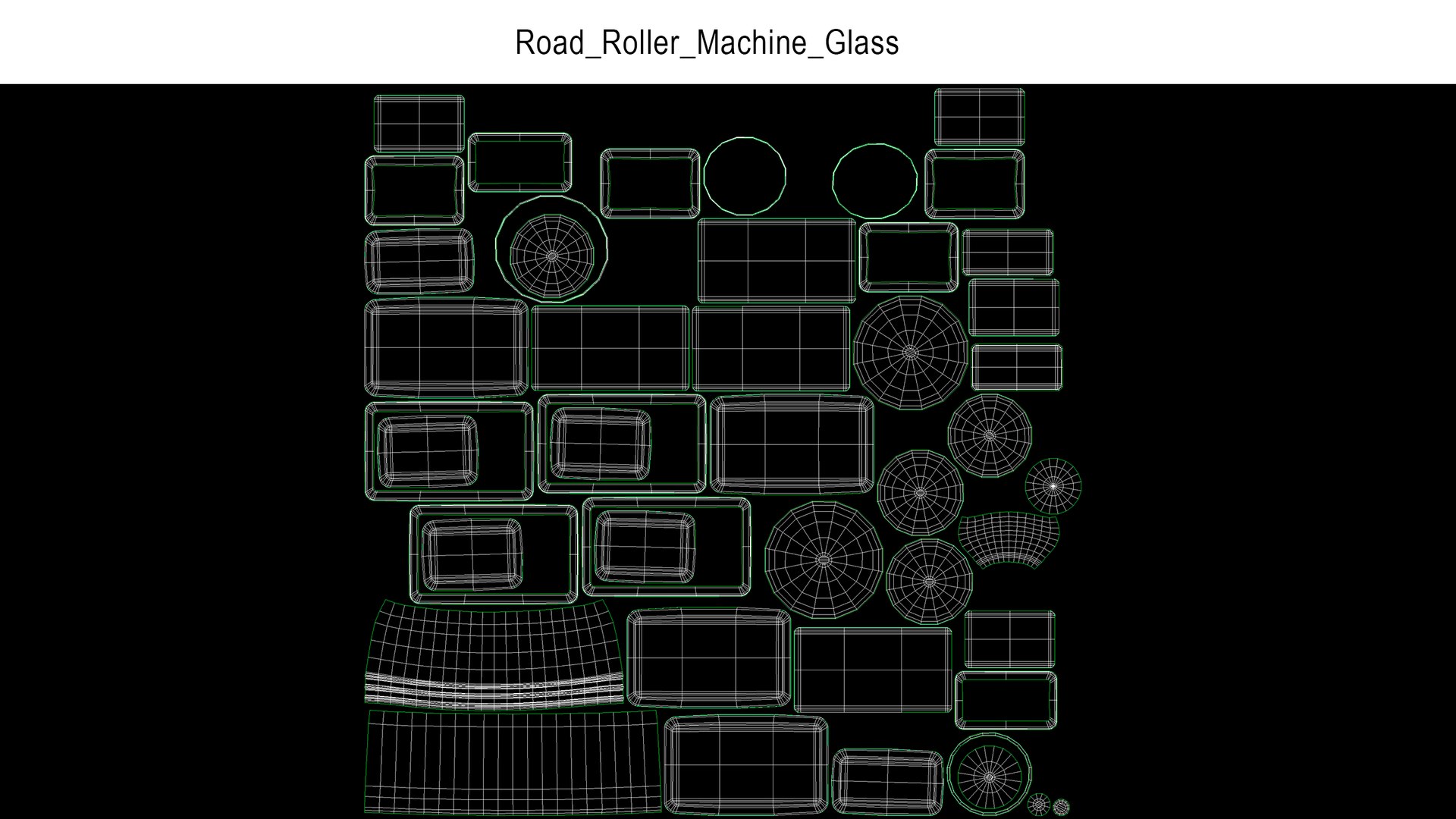 Road Roller Machine UVW Only 3D Model - TurboSquid 2515898