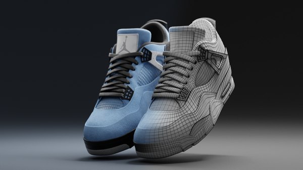 3D модель Air Jordan 4 — обувь Nike — 03 - TurboSquid 2187753