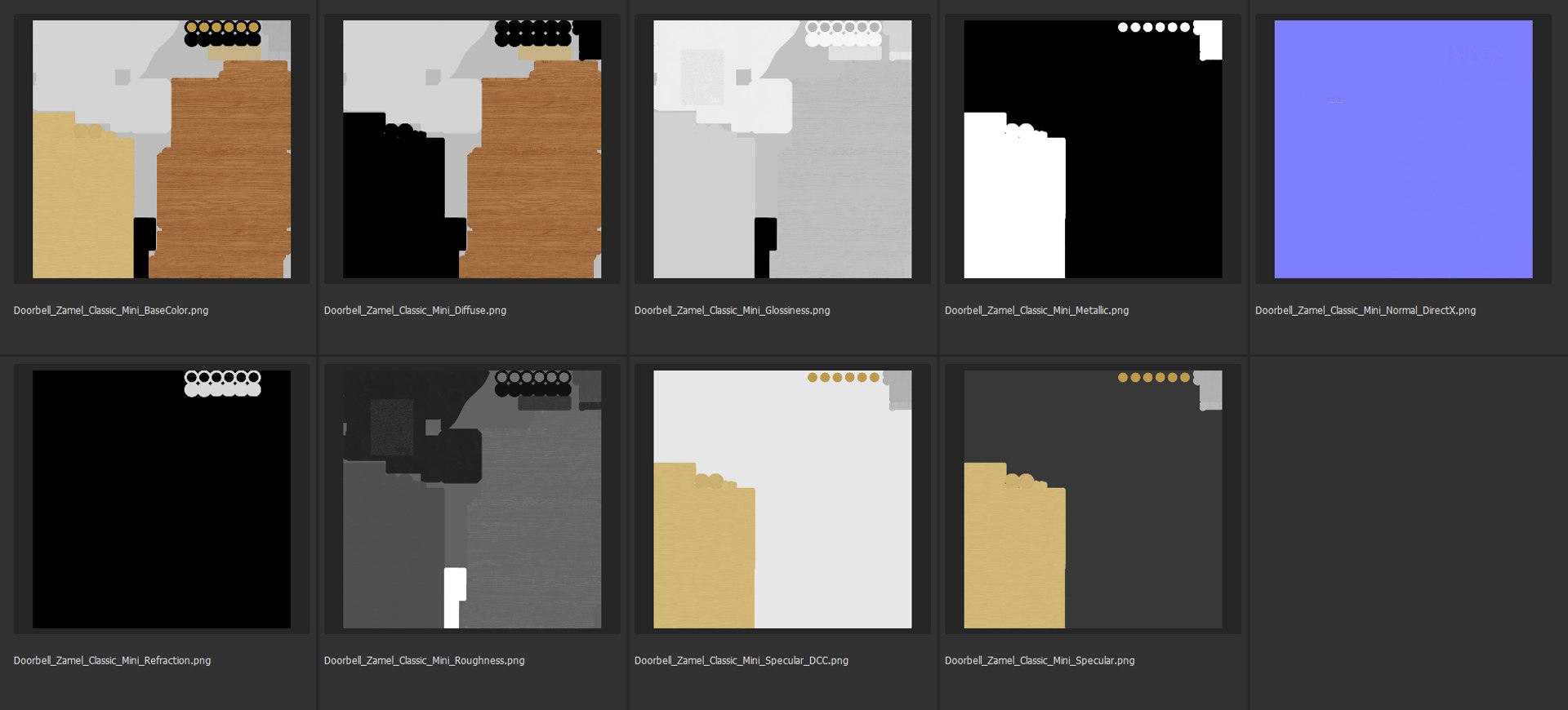 3D Doorbell Zamel Classic Mini - TurboSquid 2021604