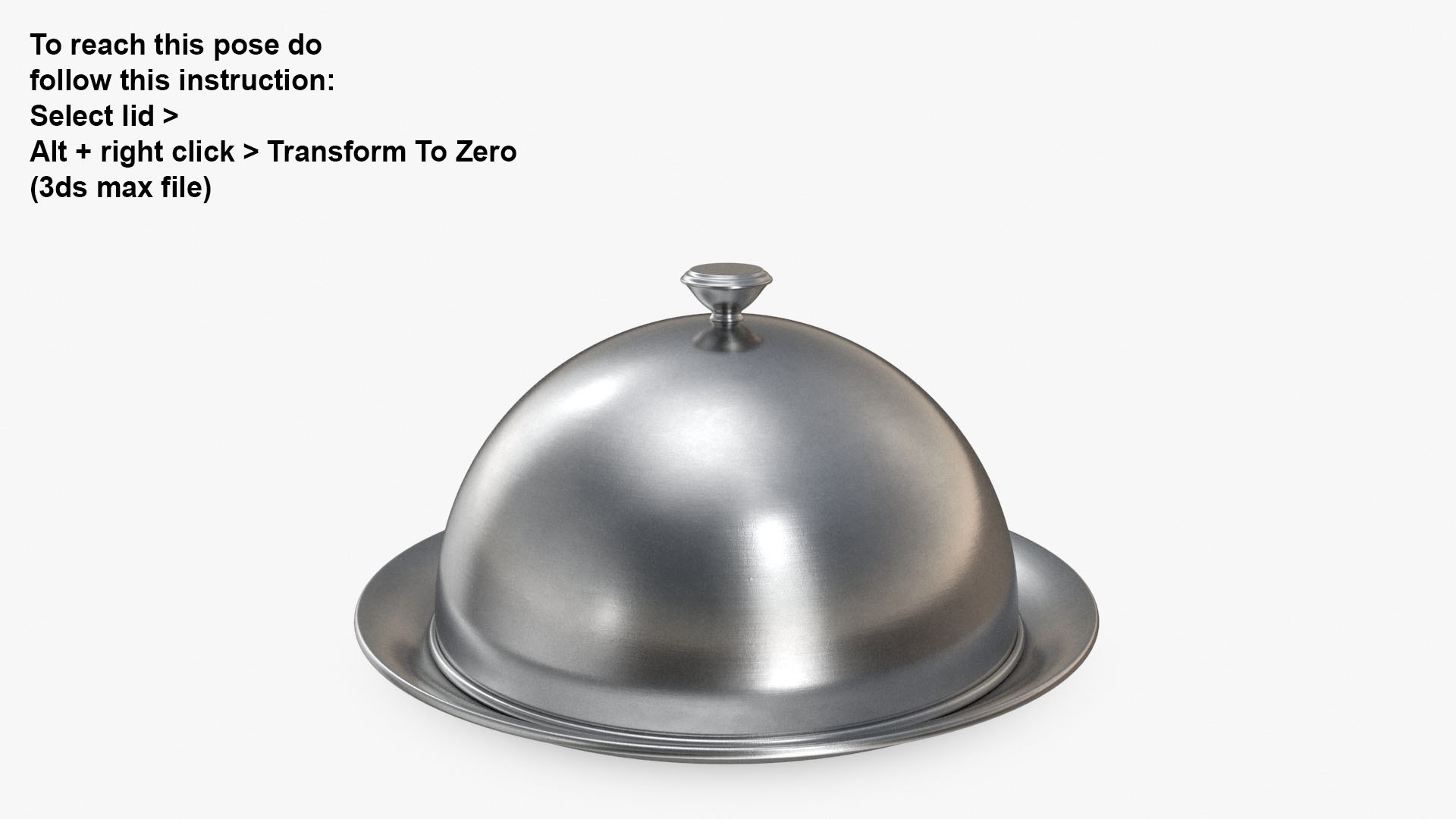 Food Cover Cloche 3D Model - TurboSquid 2211218